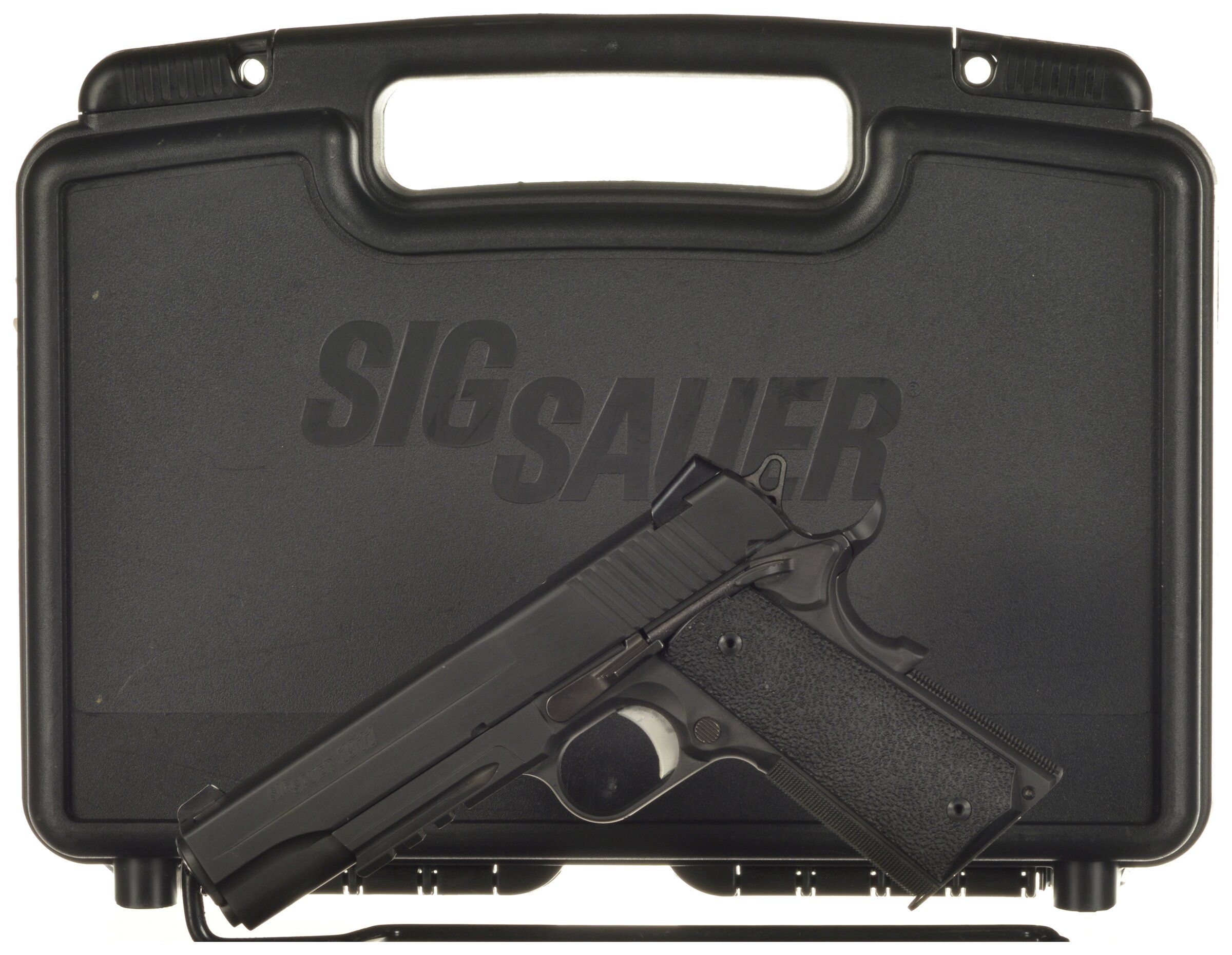 Sig Sauer Model 1911 Semi Automatic Pistol With Case Rock Island Auction