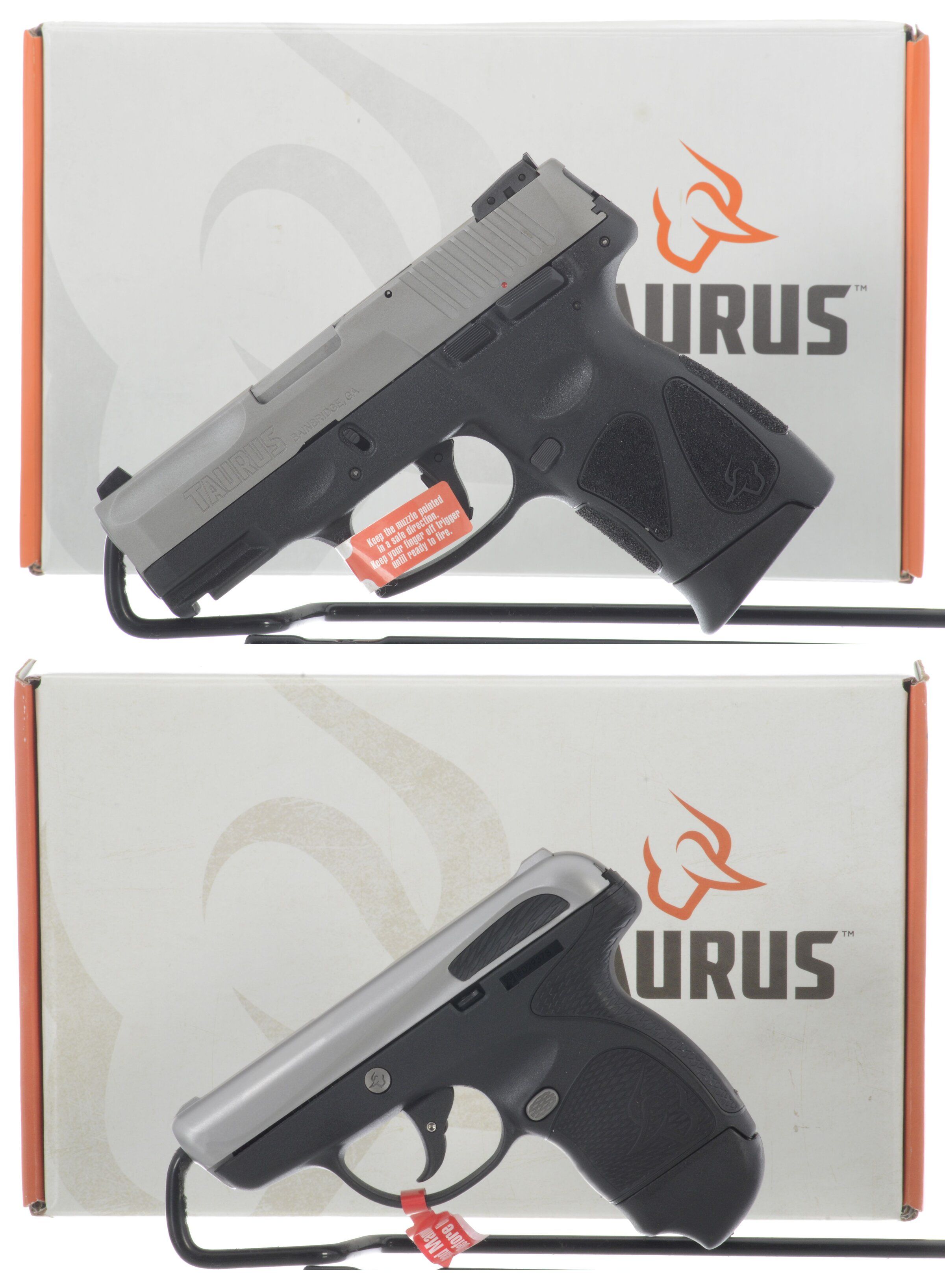 Two Taurus Semi-Automatic Pistols with Boxes | Rock Island Auction