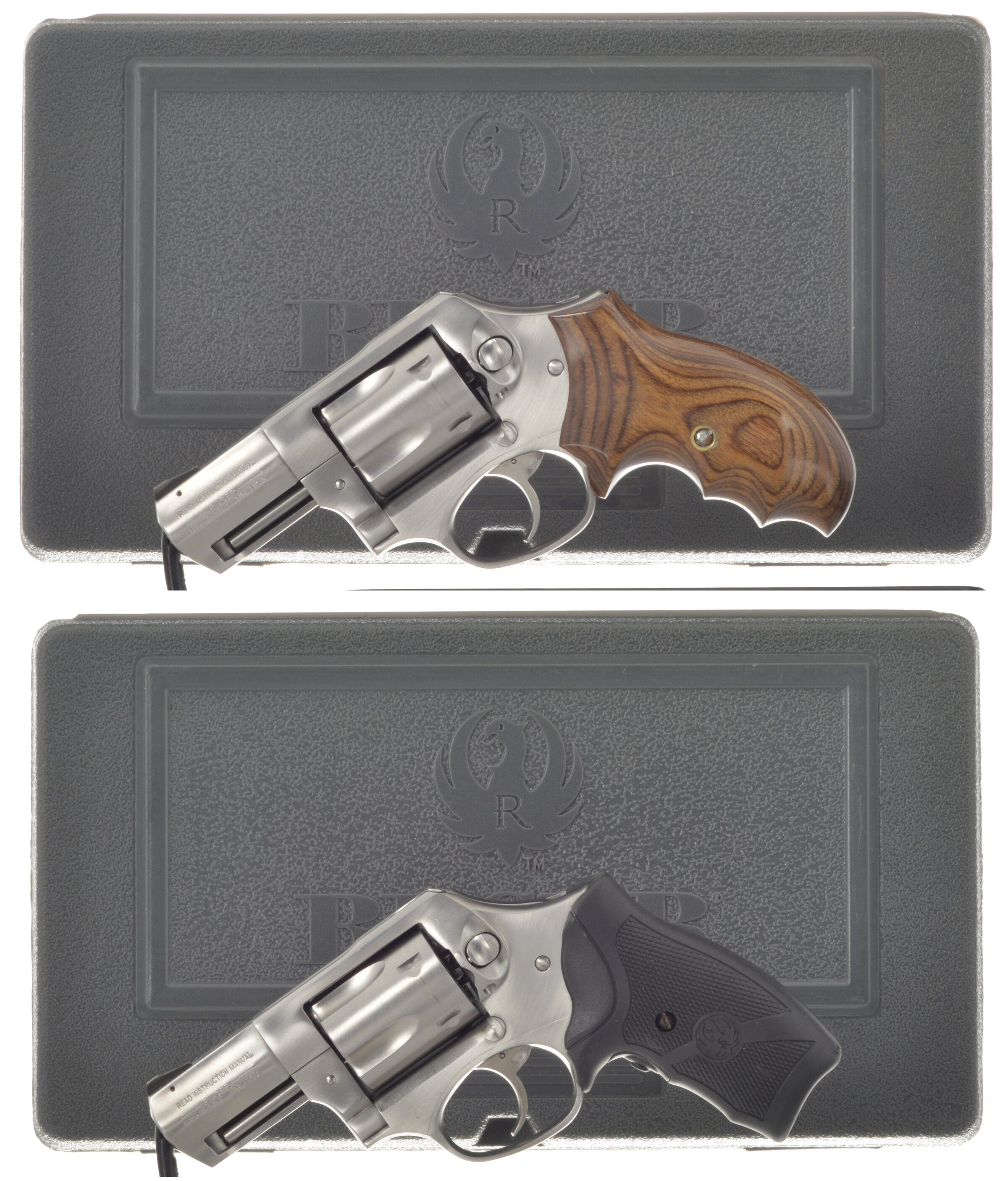 Two Ruger SP101 Double Action Revolvers with Cases | Rock Island Auction
