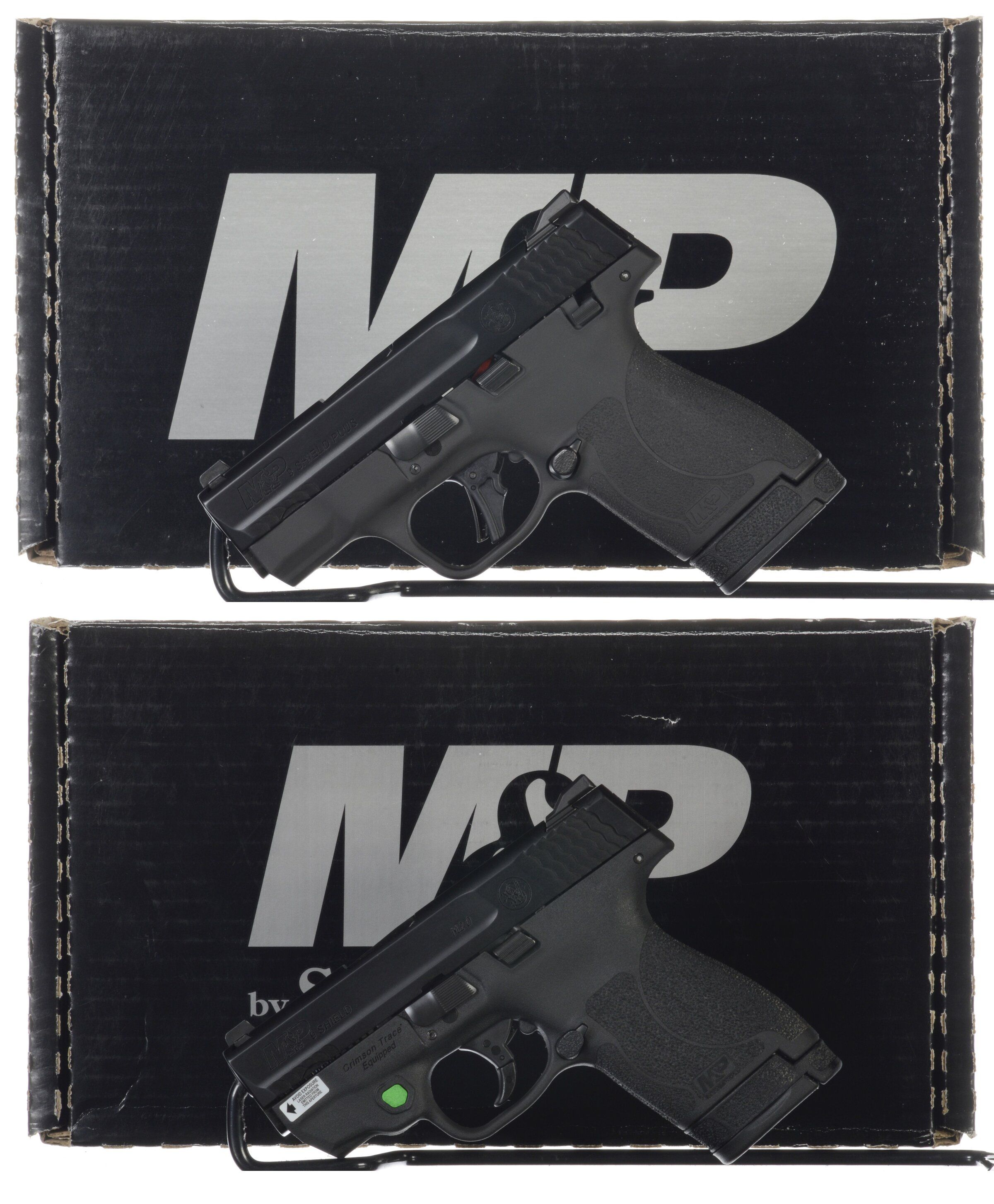 Two Smith & Wesson M&P9 Shield Semi-Automatic Pistols with Boxes | Rock ...