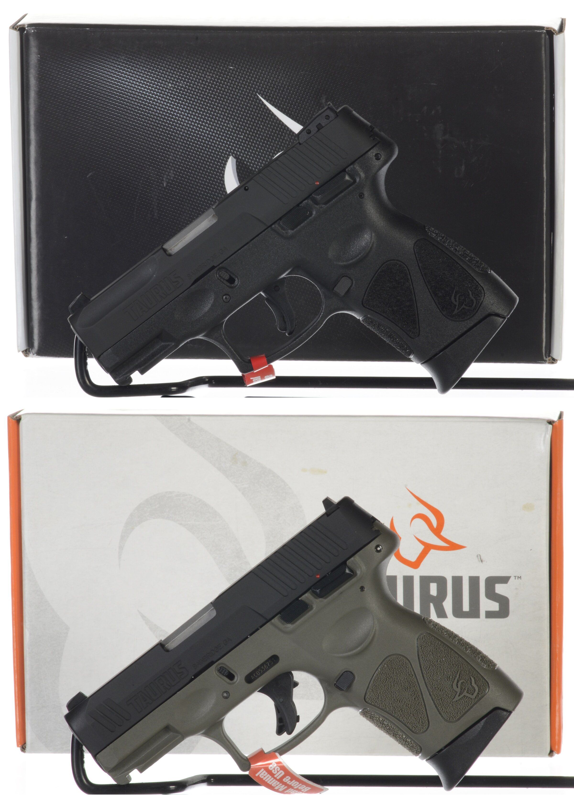 Two Taurus Semi-Automatic Pistols with Boxes | Rock Island Auction