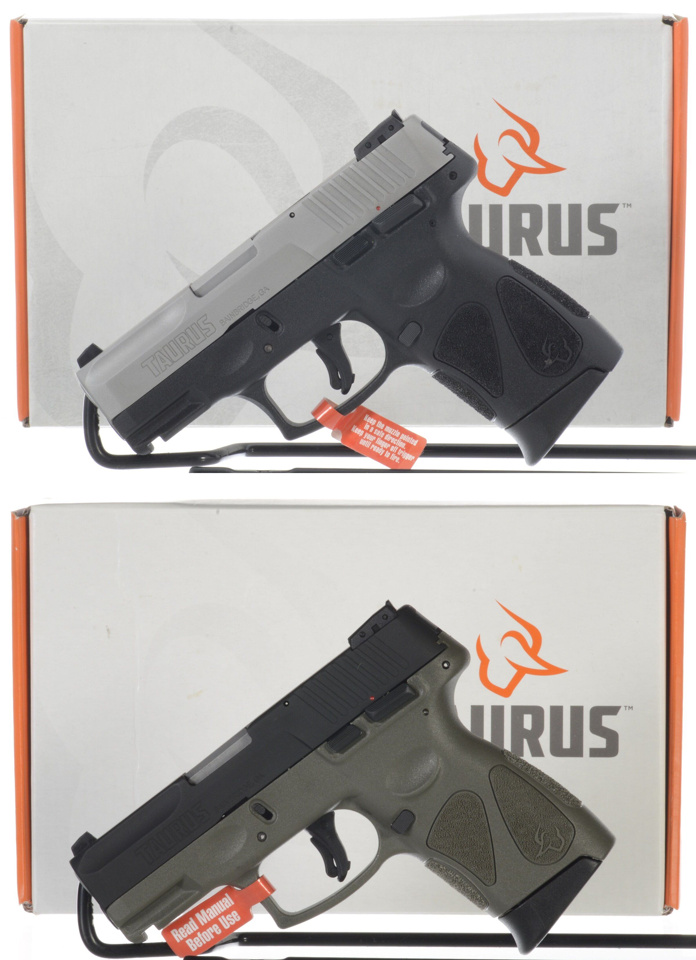 Two Taurus Model G2C Semi-Automatic Pistols with Boxes | Rock Island ...
