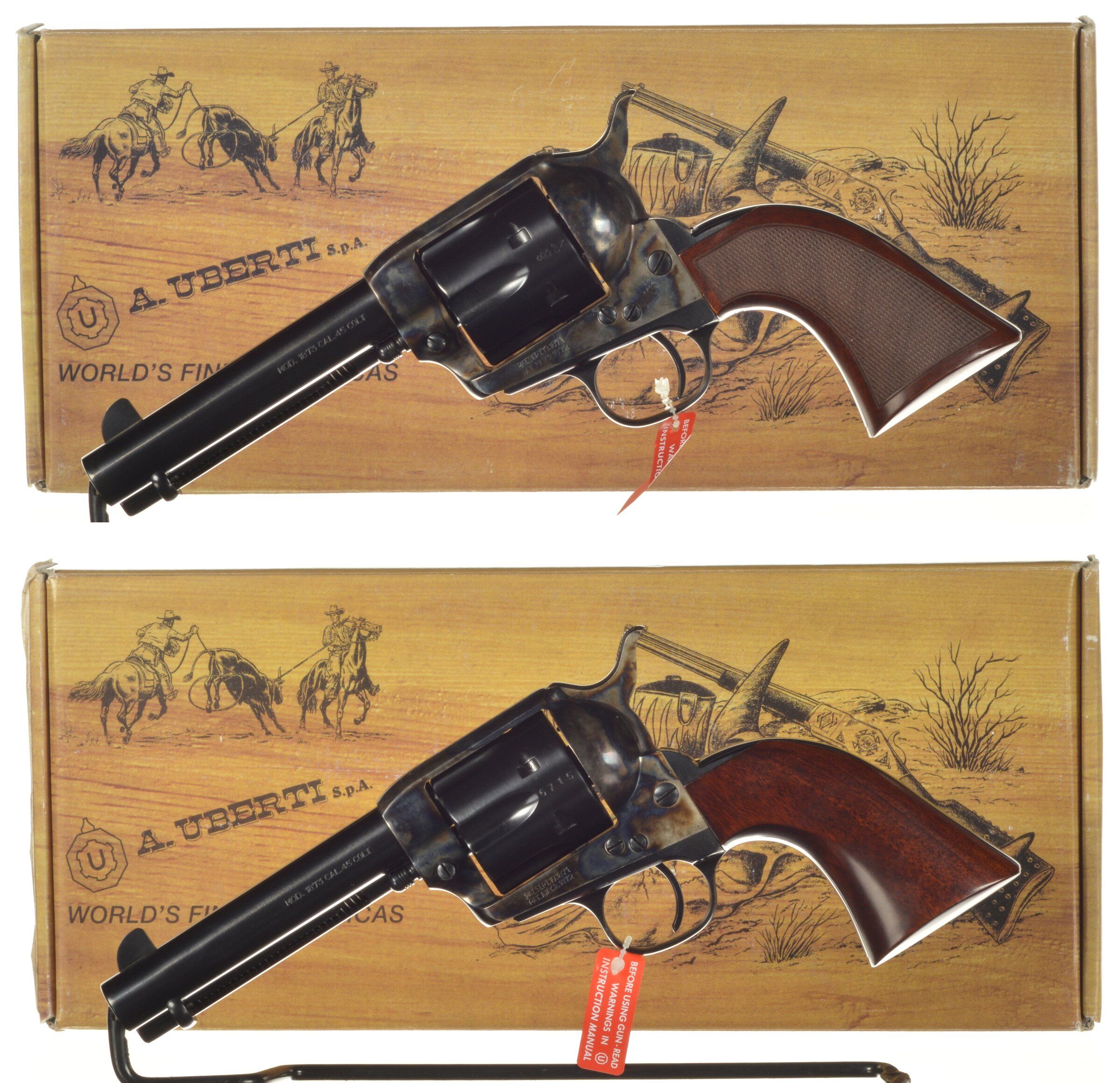 Two Uberti Model 1873 Single Action Revolvers with Boxes | Rock Island ...