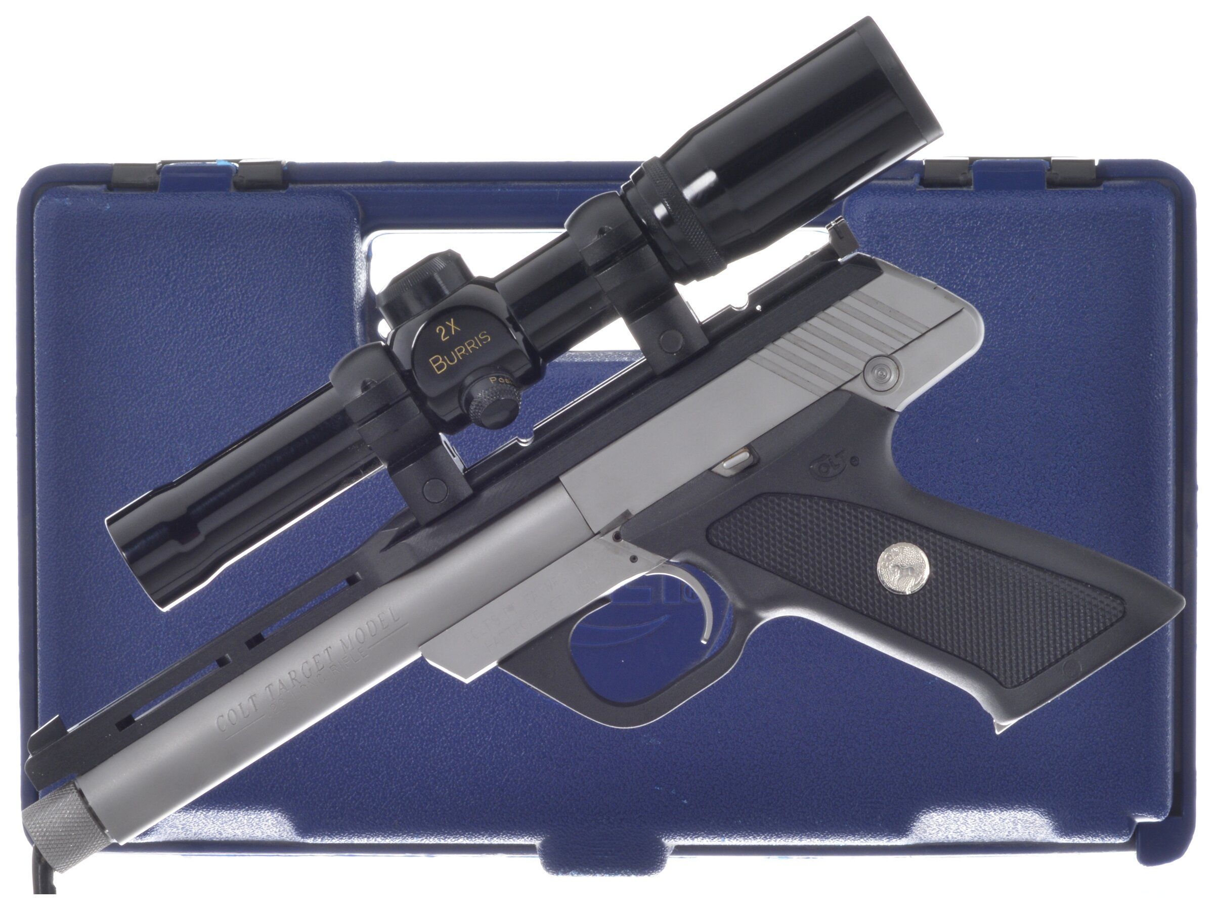 Colt Target Model Semi-Automatic Pistol with Case and Scope | Rock ...
