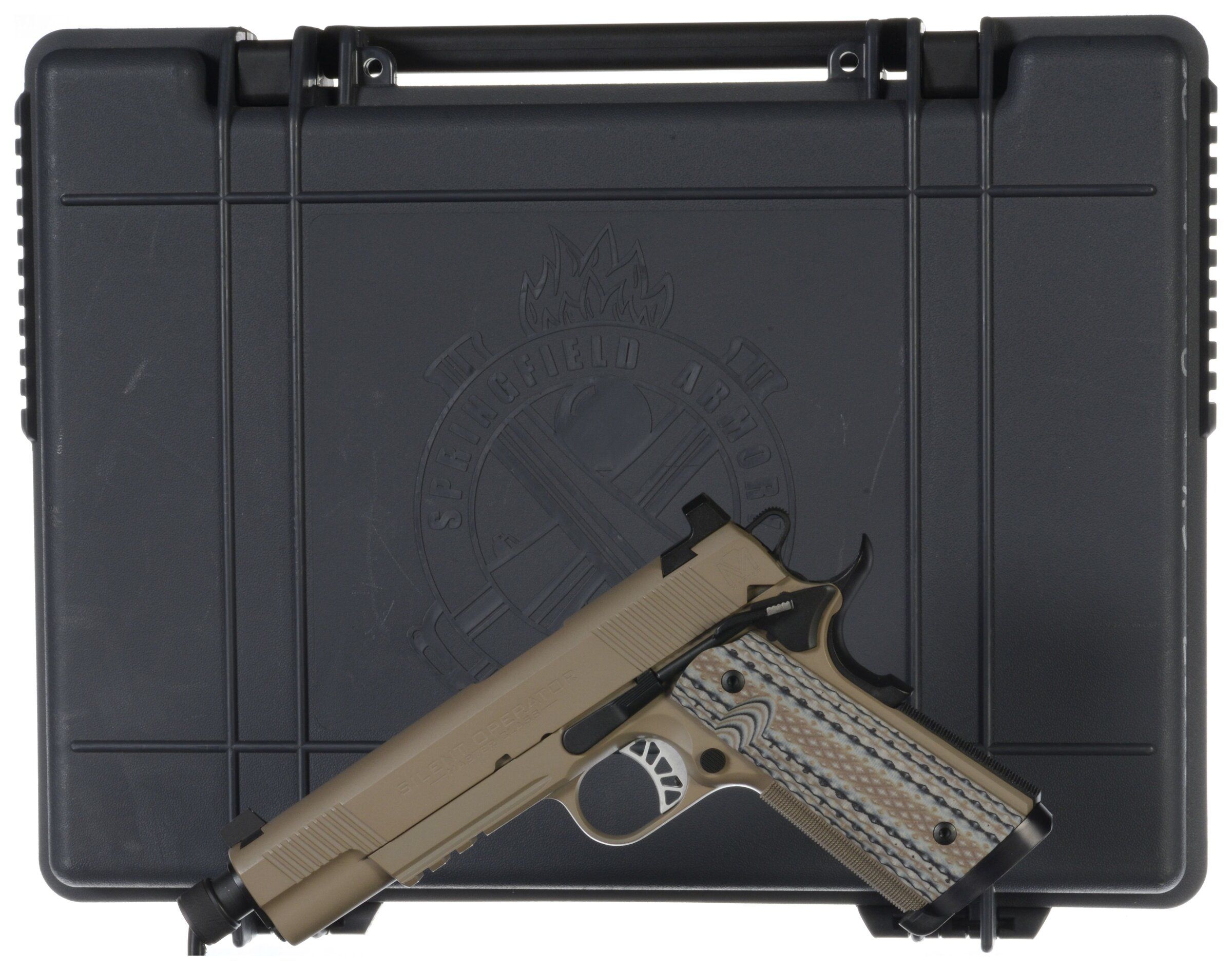 Springfield Armory Master Class Silent Operator Pistol with Case | Rock ...