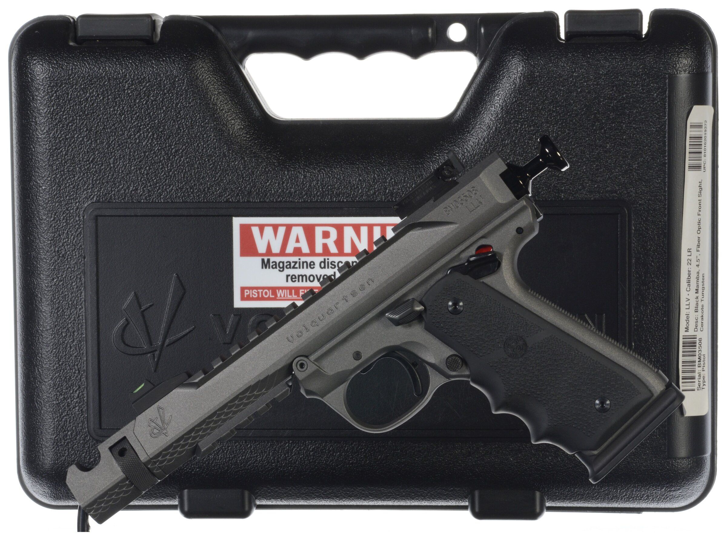 Volquartsen Custom LLV Black Mamba Semi-Automatic Pistol | Rock Island ...