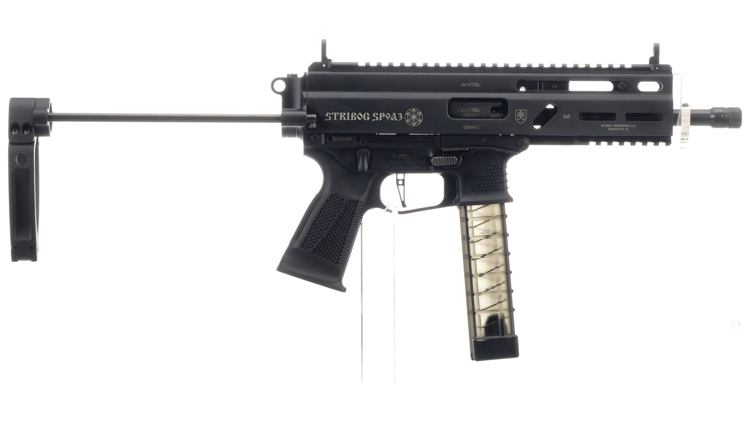 Grand Power Stribog SP9A3 Semi-Automatic Pistol with Case | Rock Island ...