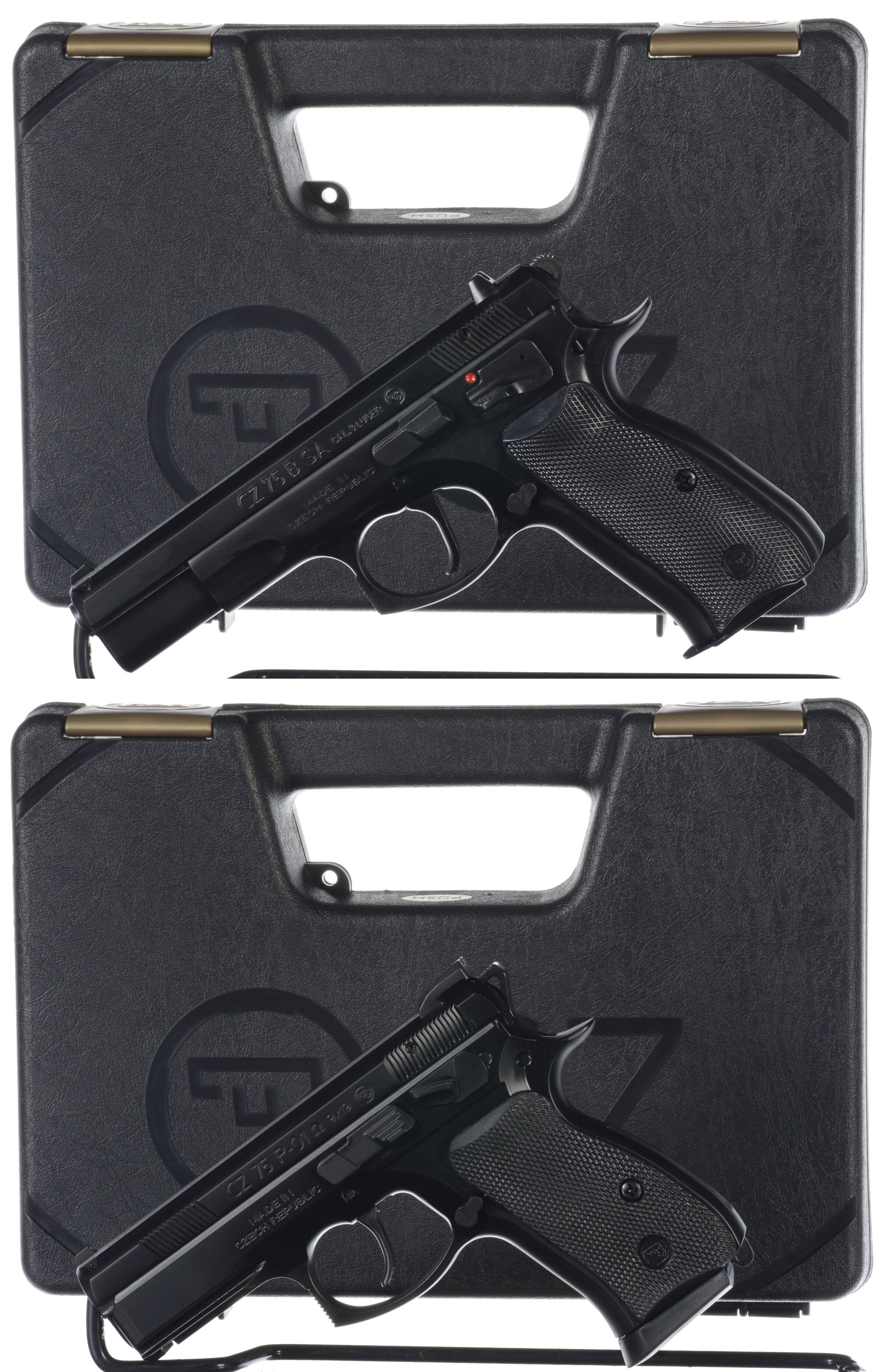 Two CZ 75 Semi-Automatic Pistols with Cases | Rock Island Auction