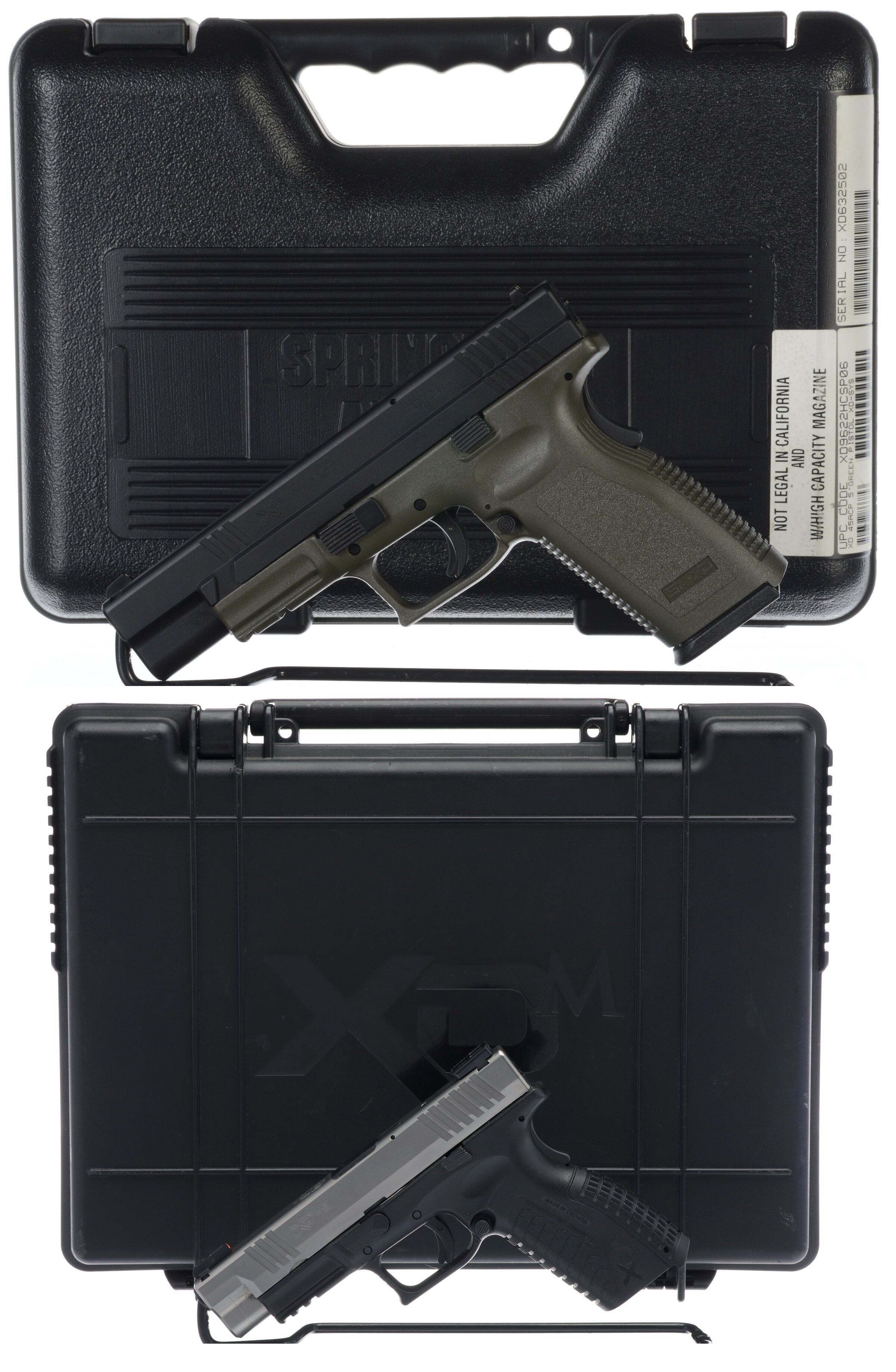 Two Springfield Armory Semi-Automatic Pistols with Cases | Rock Island ...