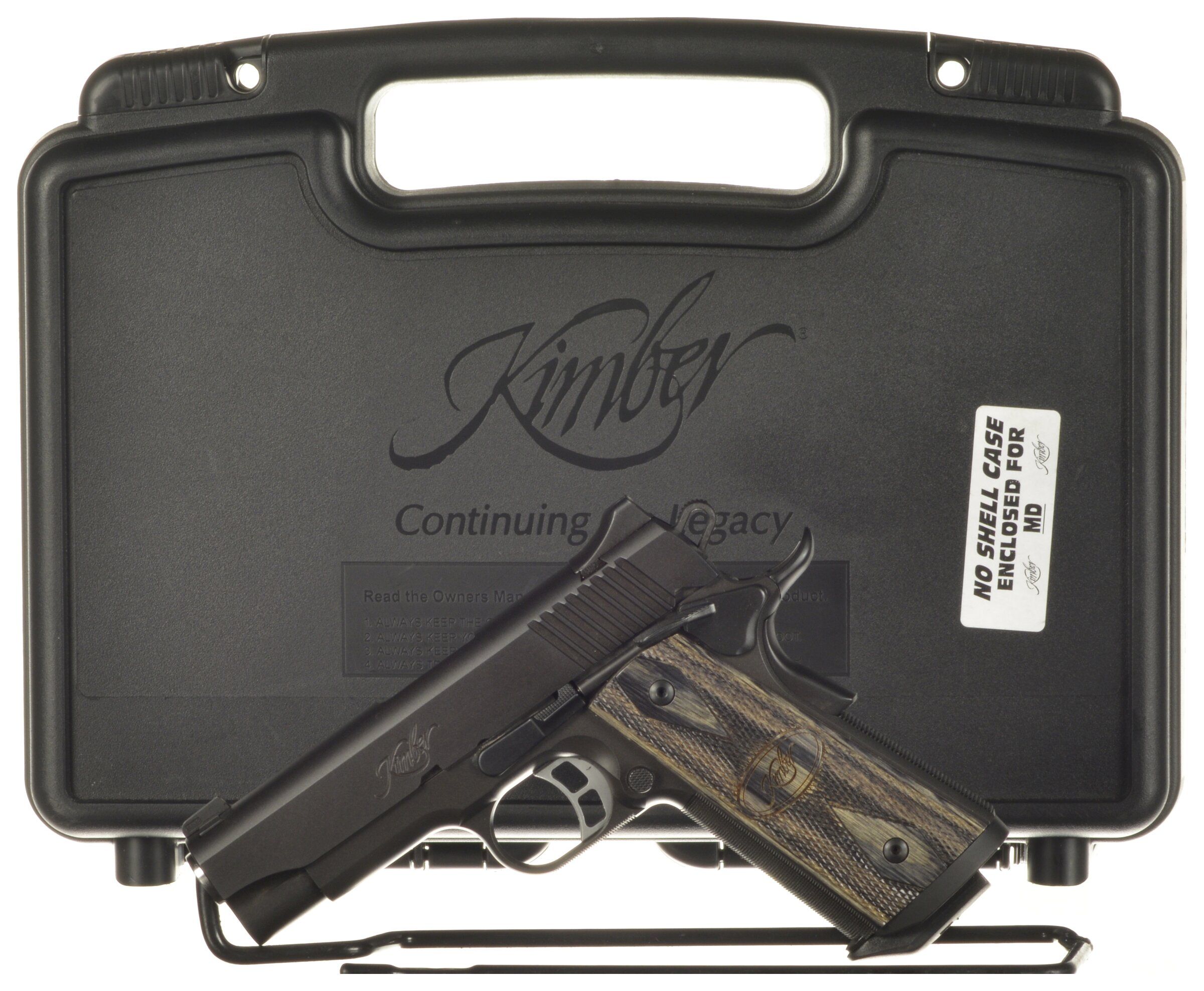 Kimber Tactical Pro Ii Semi Automatic Pistol With Case Rock Island