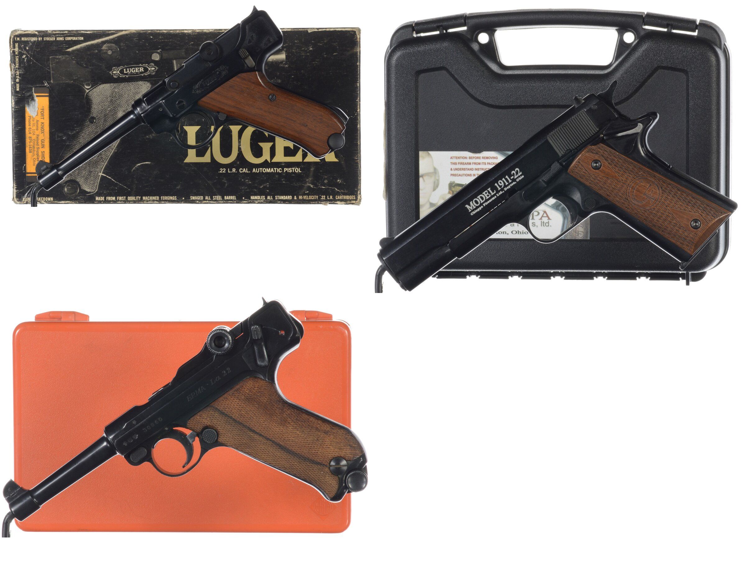 Three Semi-Automatic Rimfire Pistols | Rock Island Auction