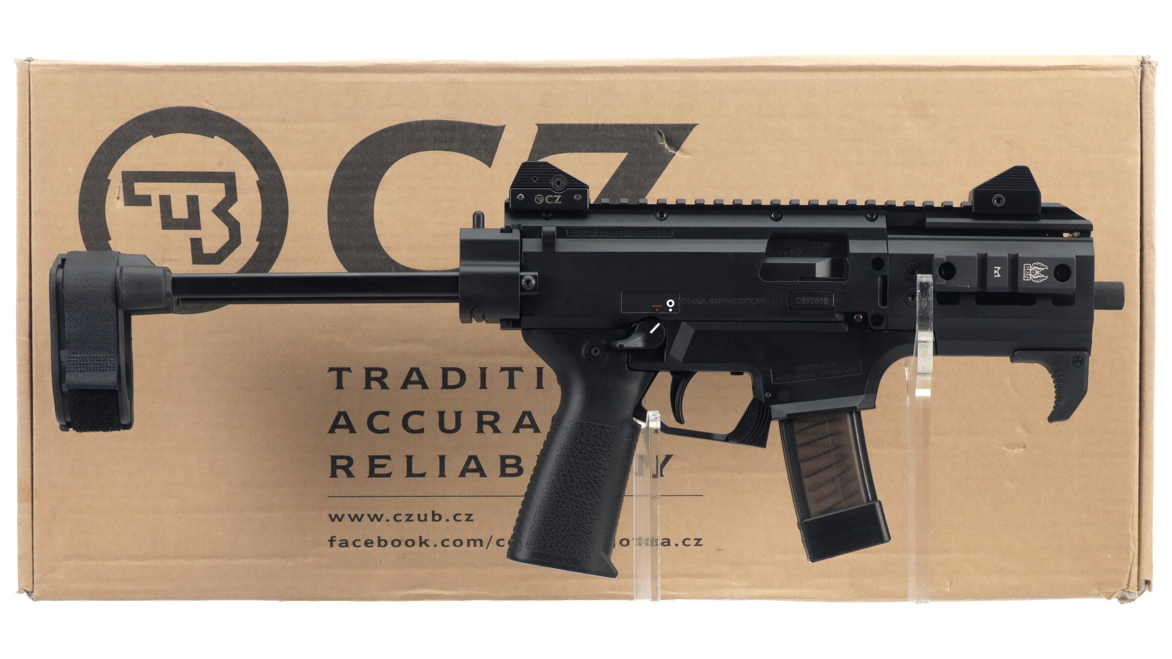 CZ Scorpion EVO 3 S2 Micro Semi-Automatic Pistol with Box | Rock Island ...