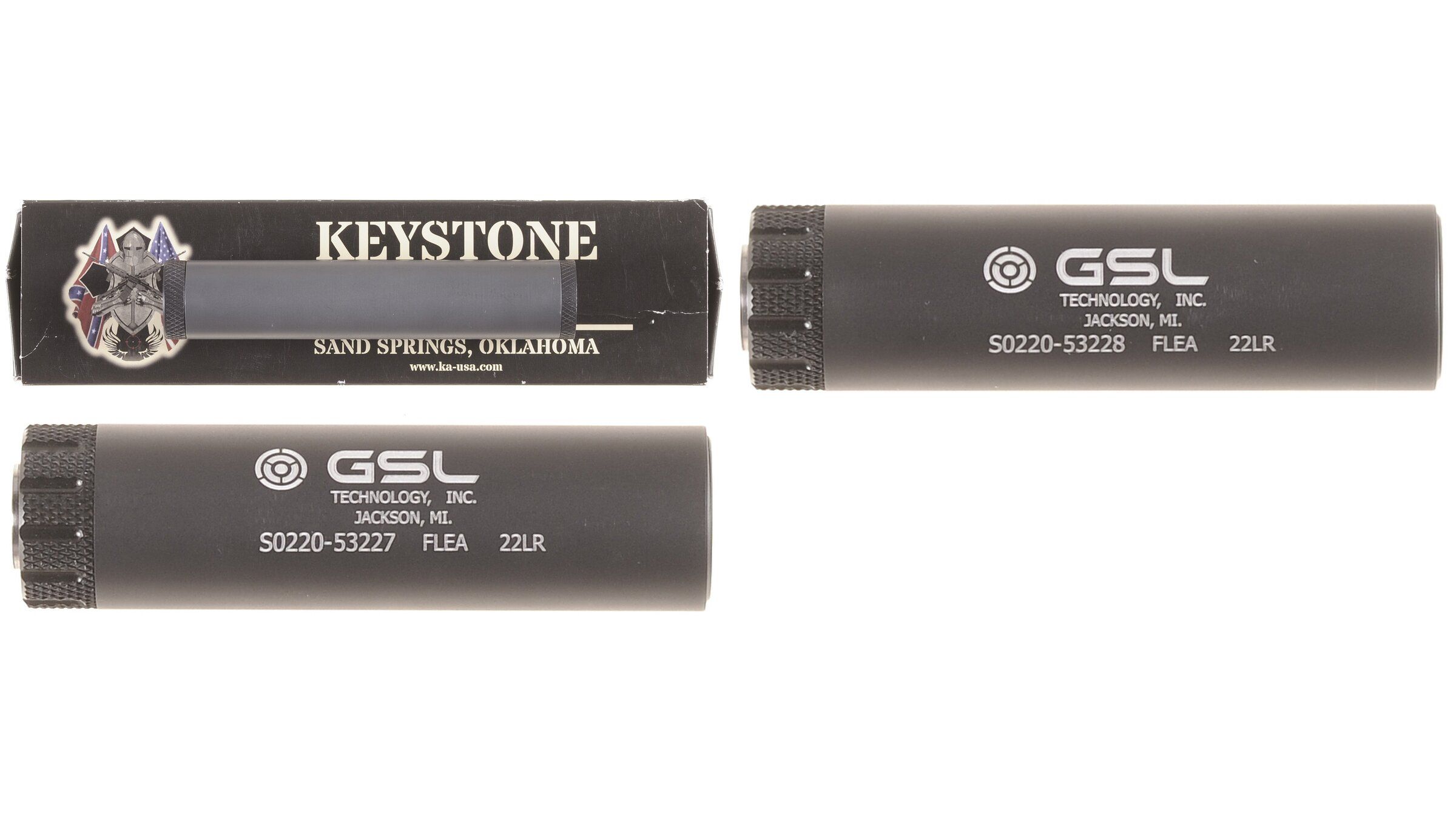 Three .22 Caliber Class III/NFA Silencers | Rock Island Auction