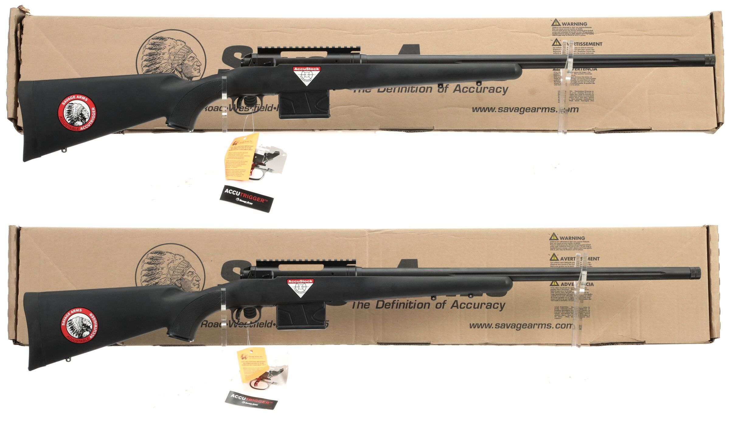 Two Savage Model 10 Left Handed Bolt Action Rifles with Boxes | Rock ...