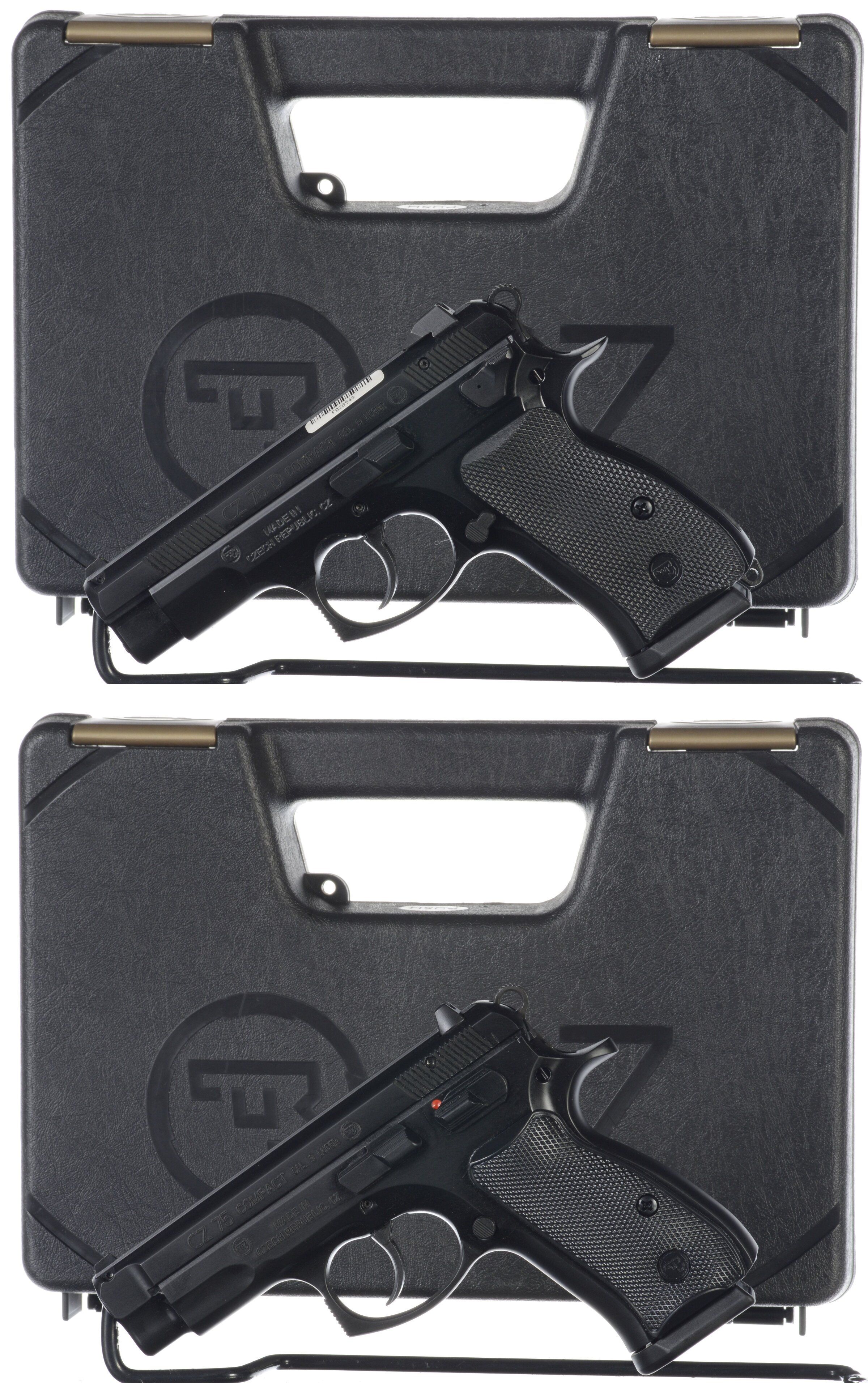 Two CZ Model 75 Semi-Automatic Pistols with Cases | Rock Island Auction