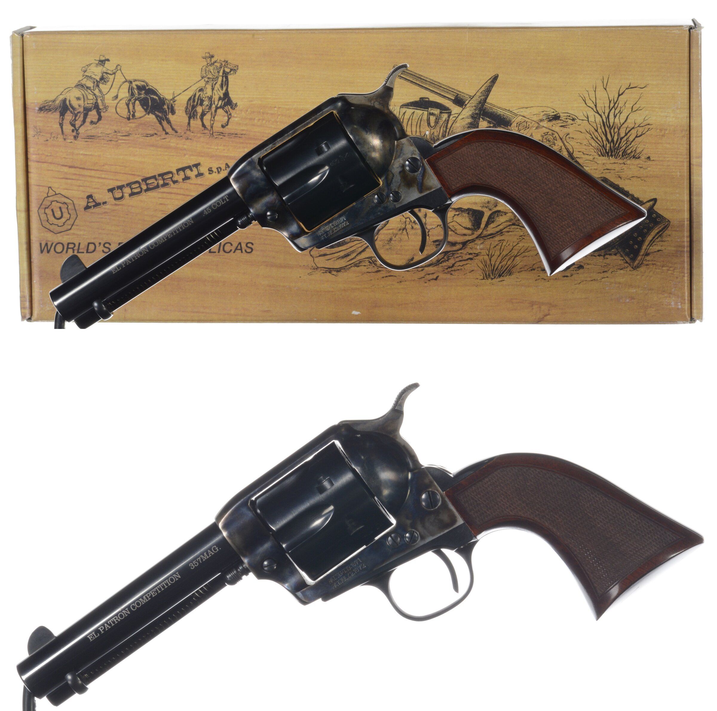 Two Uberti Model 1873 Cattleman El Patron Competition Revolvers | Rock ...