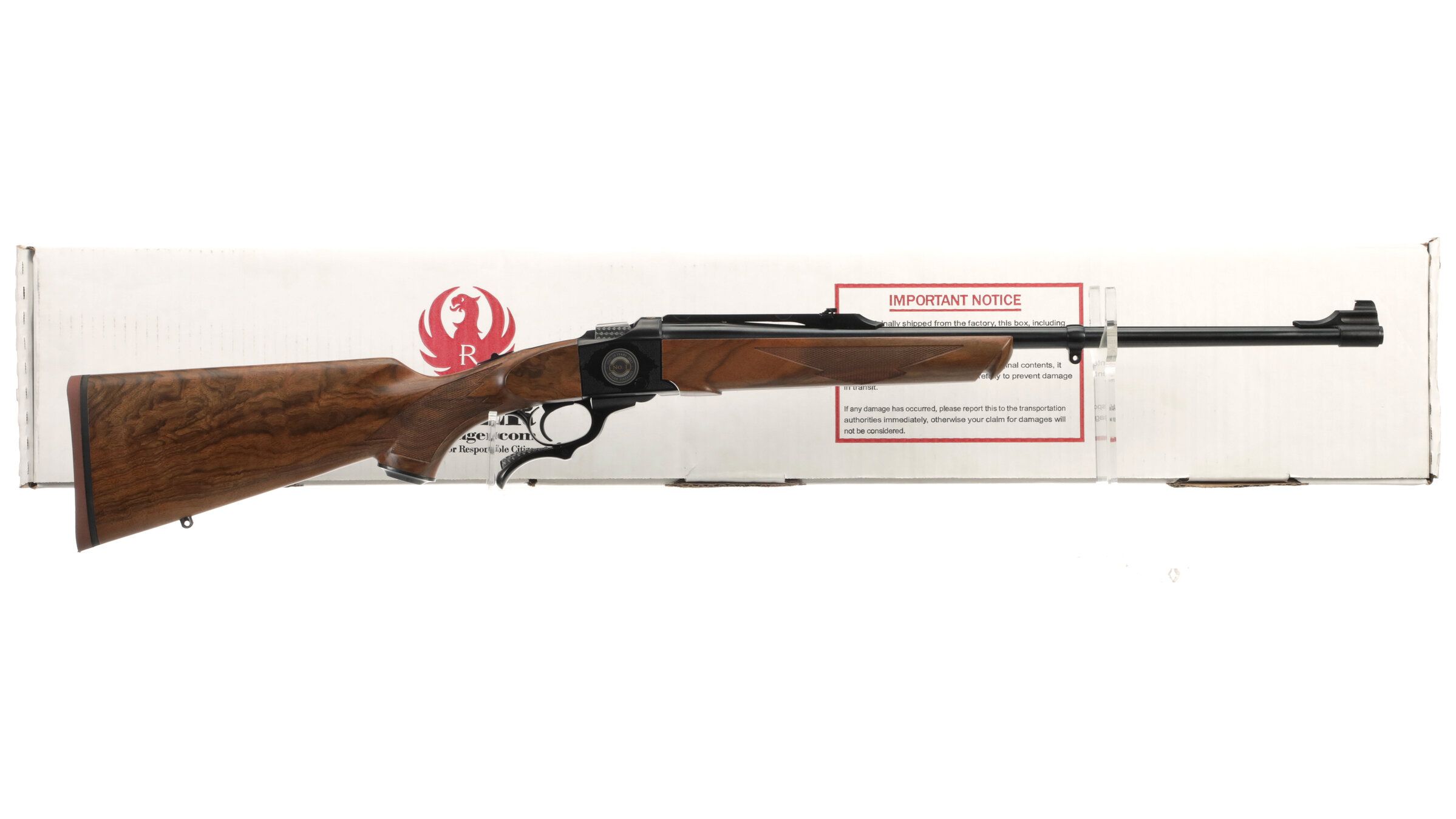 Engraved Ruger No. 1 50th Anniversary Single Shot Rifle with Box | Rock ...