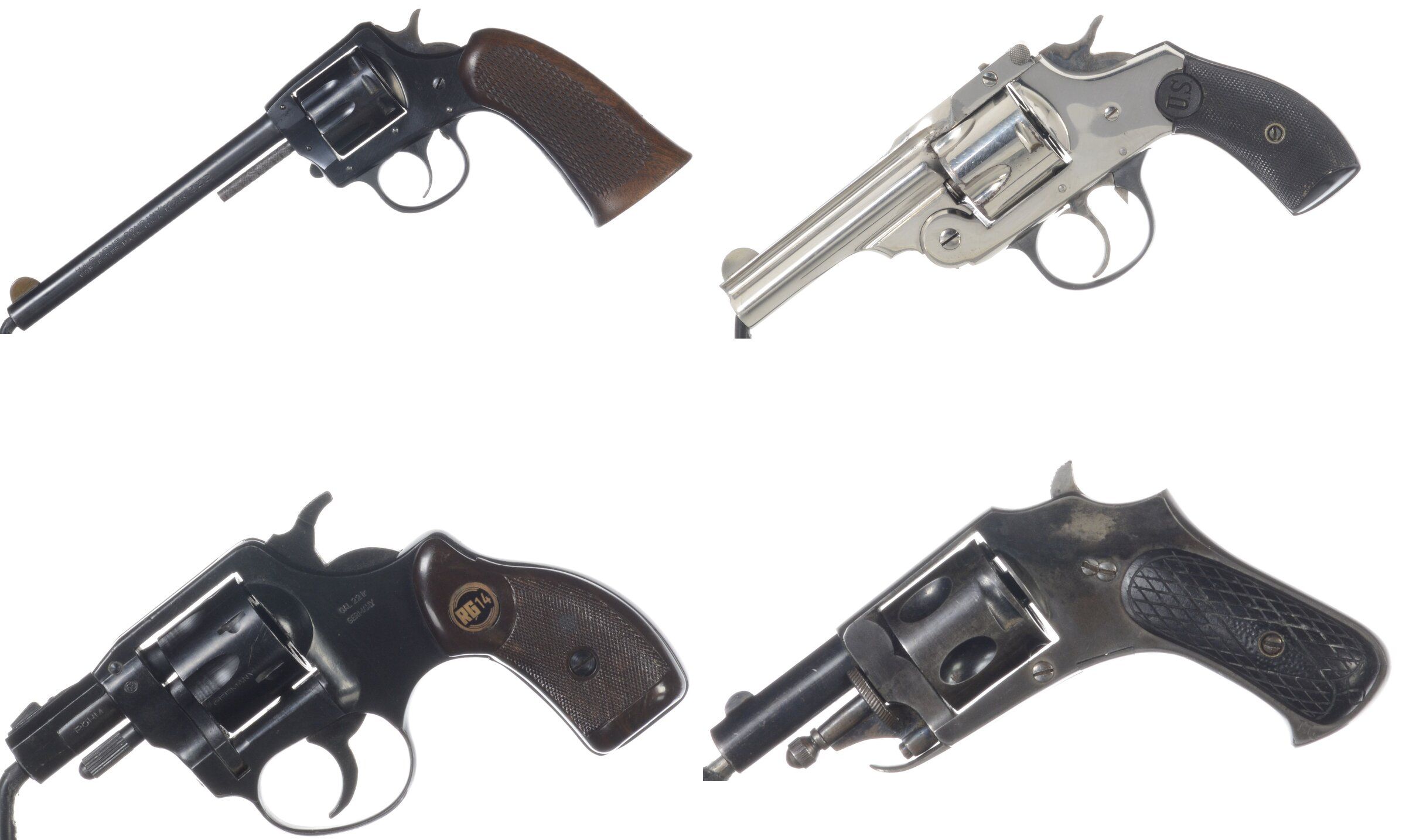Four Double Action Revolvers | Rock Island Auction
