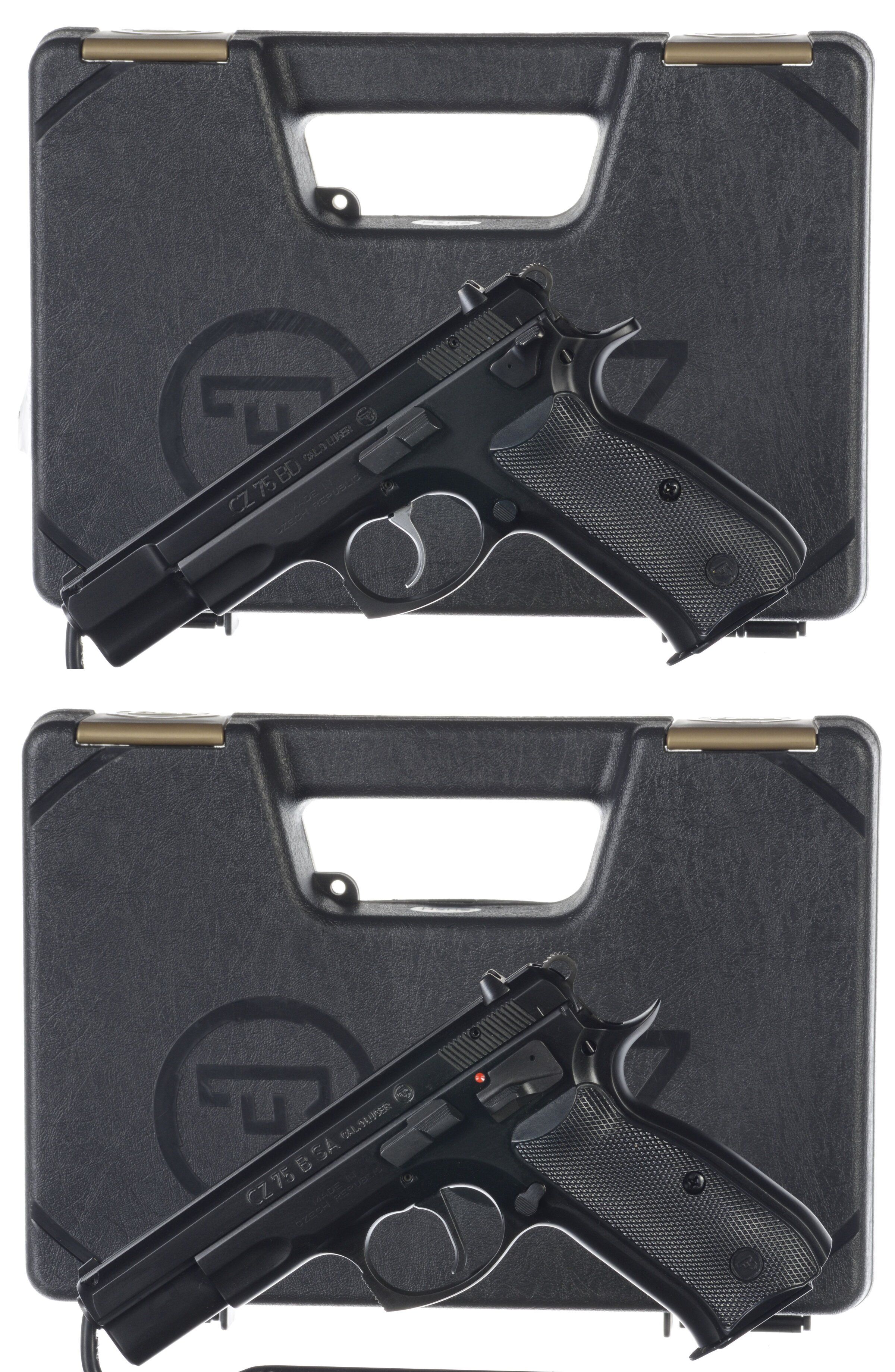 Two CZ Model 75 Semi-Automatic Pistols with Cases | Rock Island Auction
