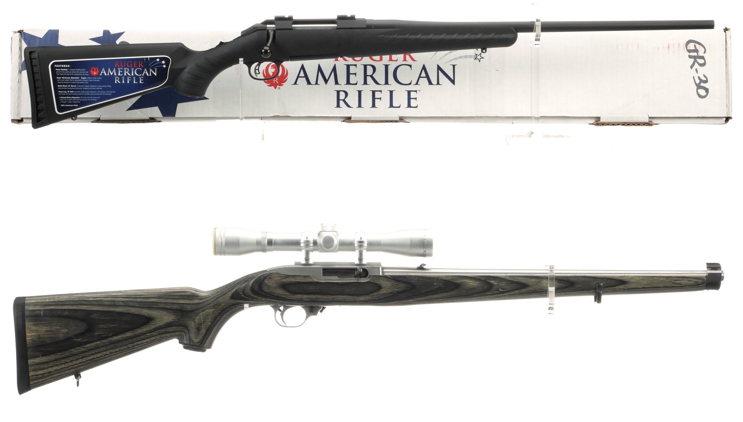 Two Ruger Rifles | Rock Island Auction