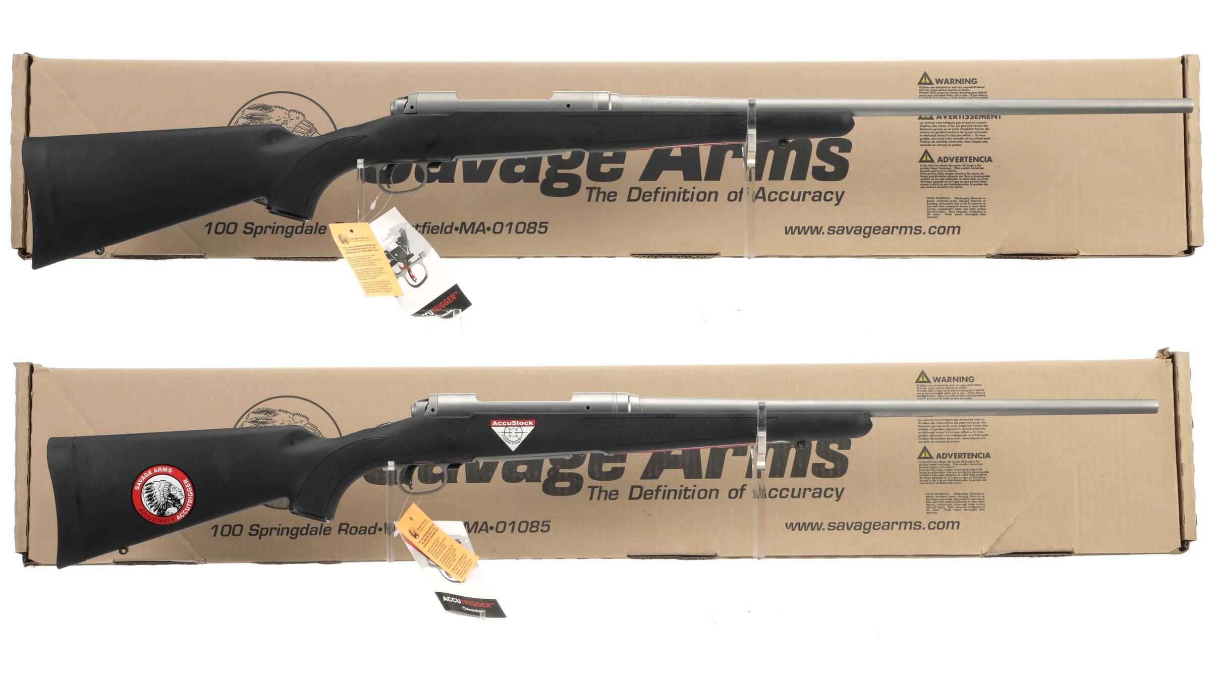 Two Savage Model 116 Left Handed Bolt Action Rifles with Boxes | Rock ...