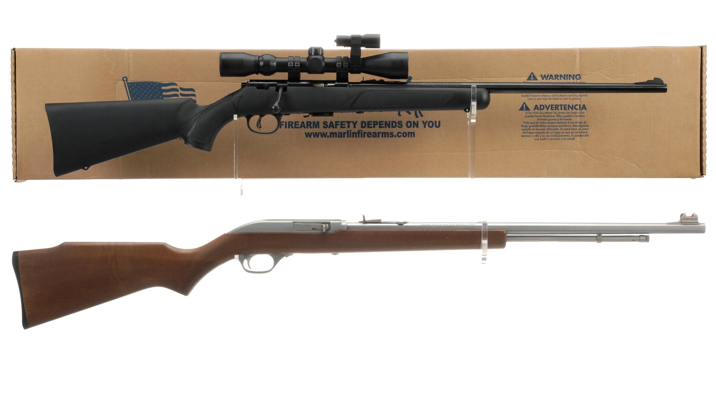 Two Marlin Rifles | Rock Island Auction