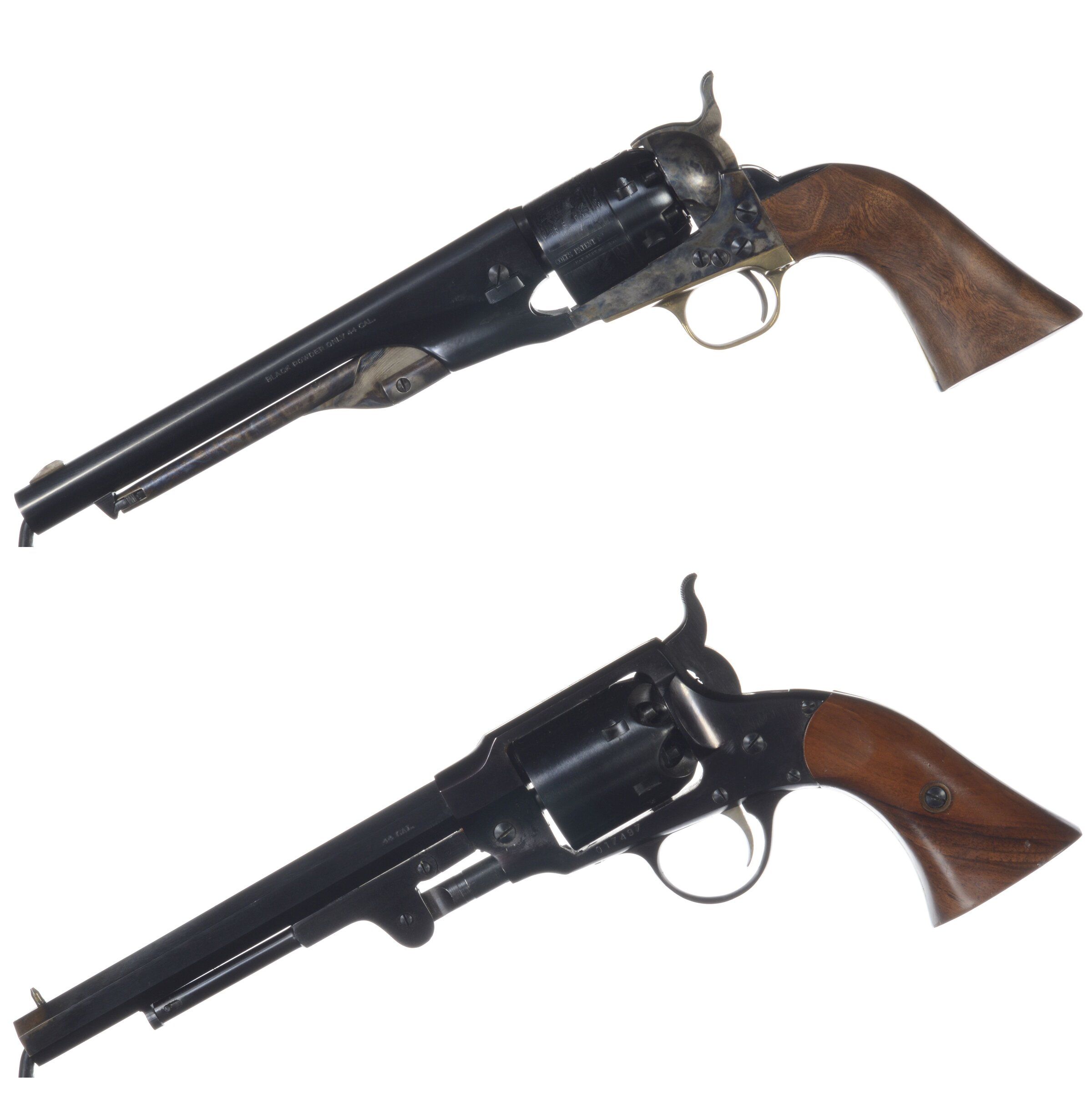 Two Italian Reproduction Black Powder Revolvers | Rock Island Auction