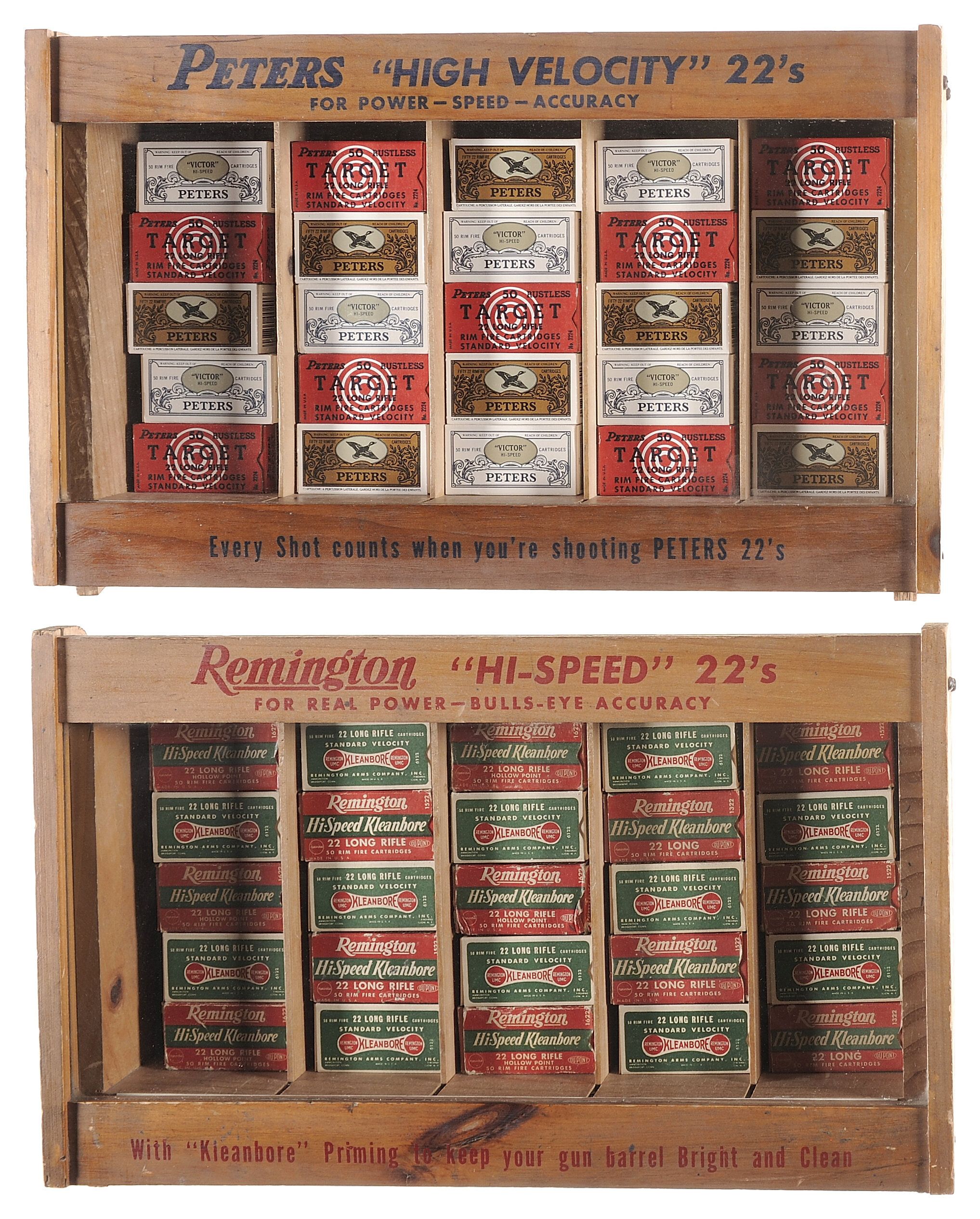 Two Counter Display Cases with Ammunition | Rock Island Auction