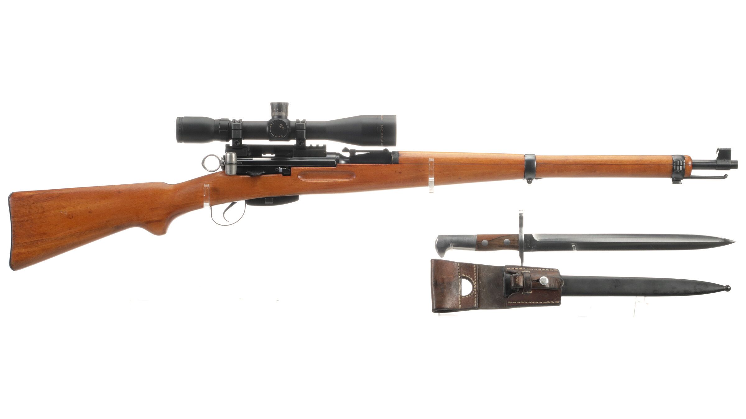 Swiss K31 Straight Pull Bolt Action Rifle with Sightron Scope | Rock ...