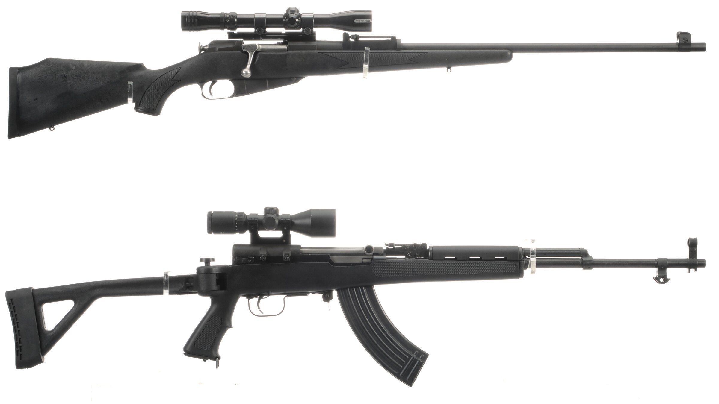 Two Rifles with Scopes | Rock Island Auction