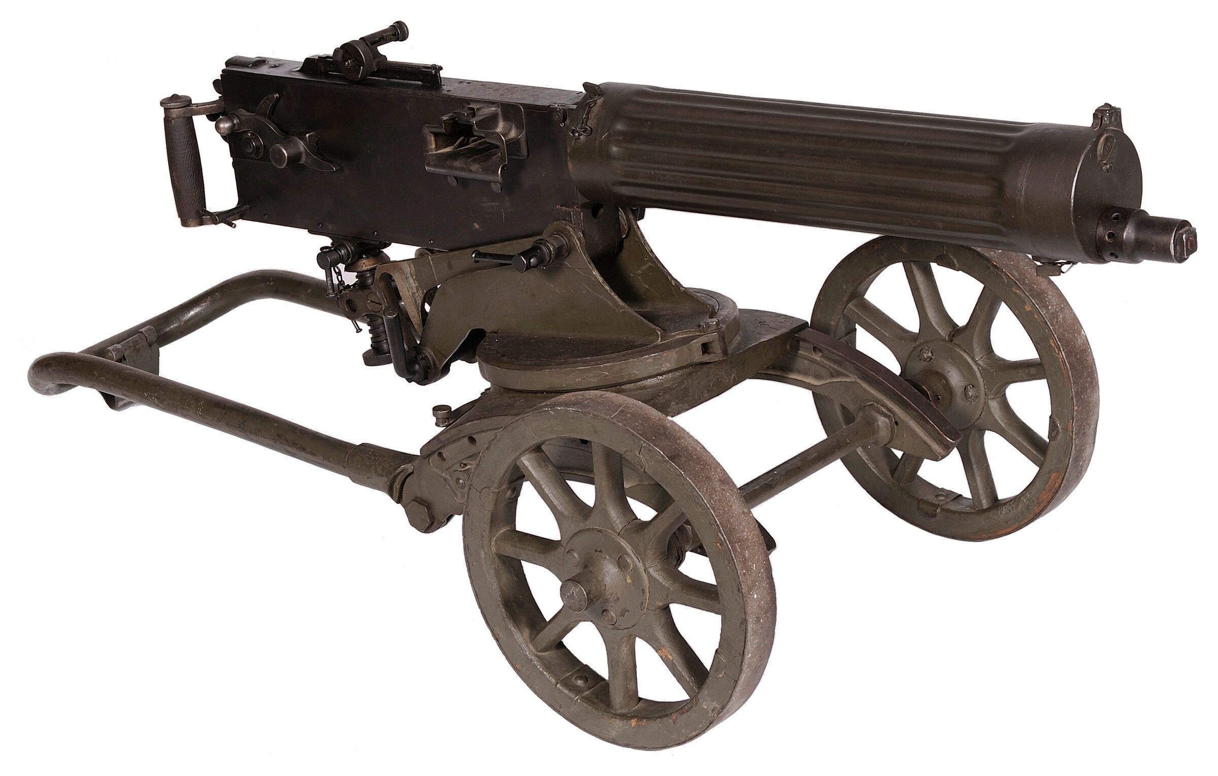 Inert Display Copy of a Maxim 1910 Machine Gun with Carriage | Rock ...