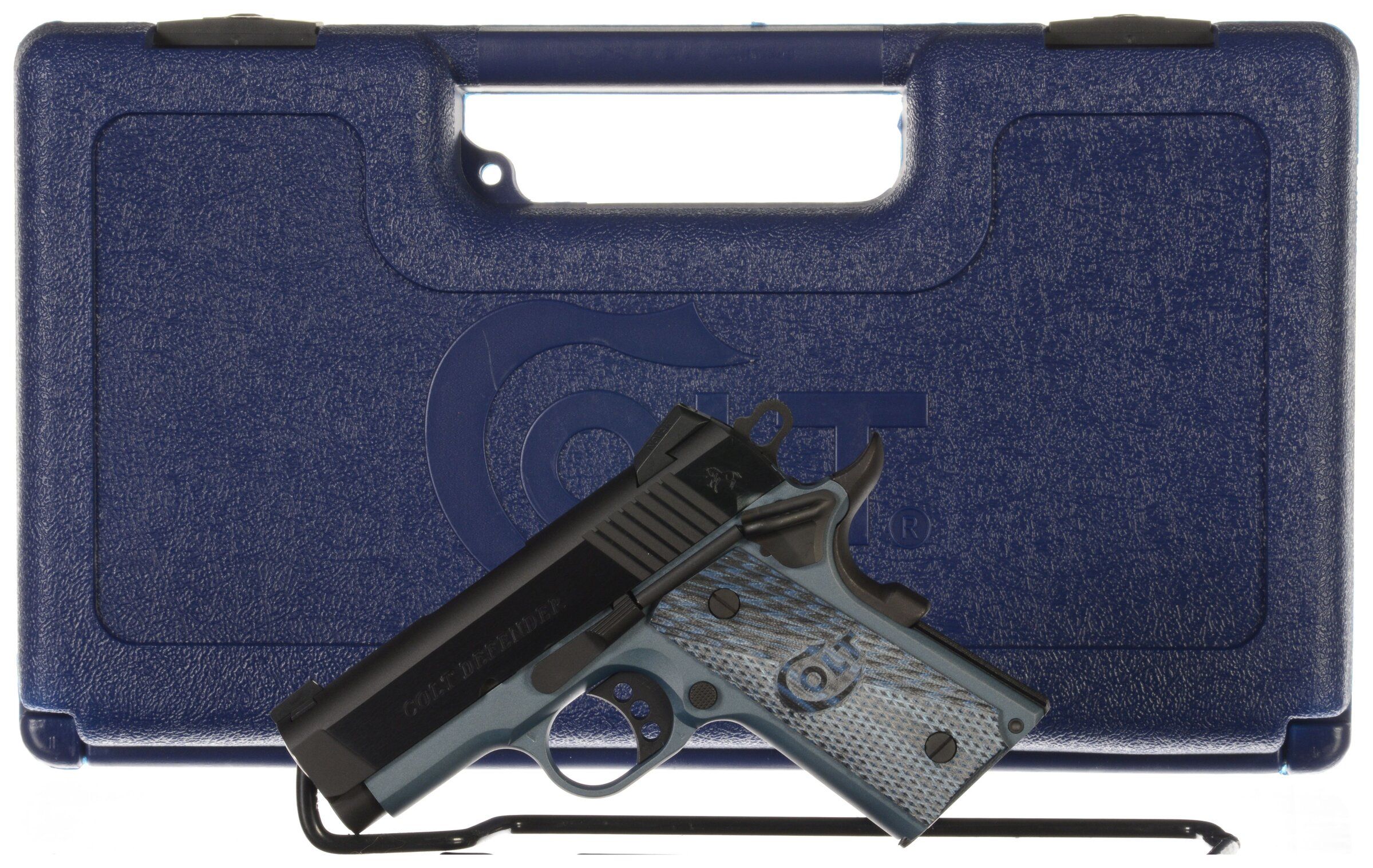 Colt/Talo Blue Titanium Defender Lightweight Pistol with Case | Rock ...