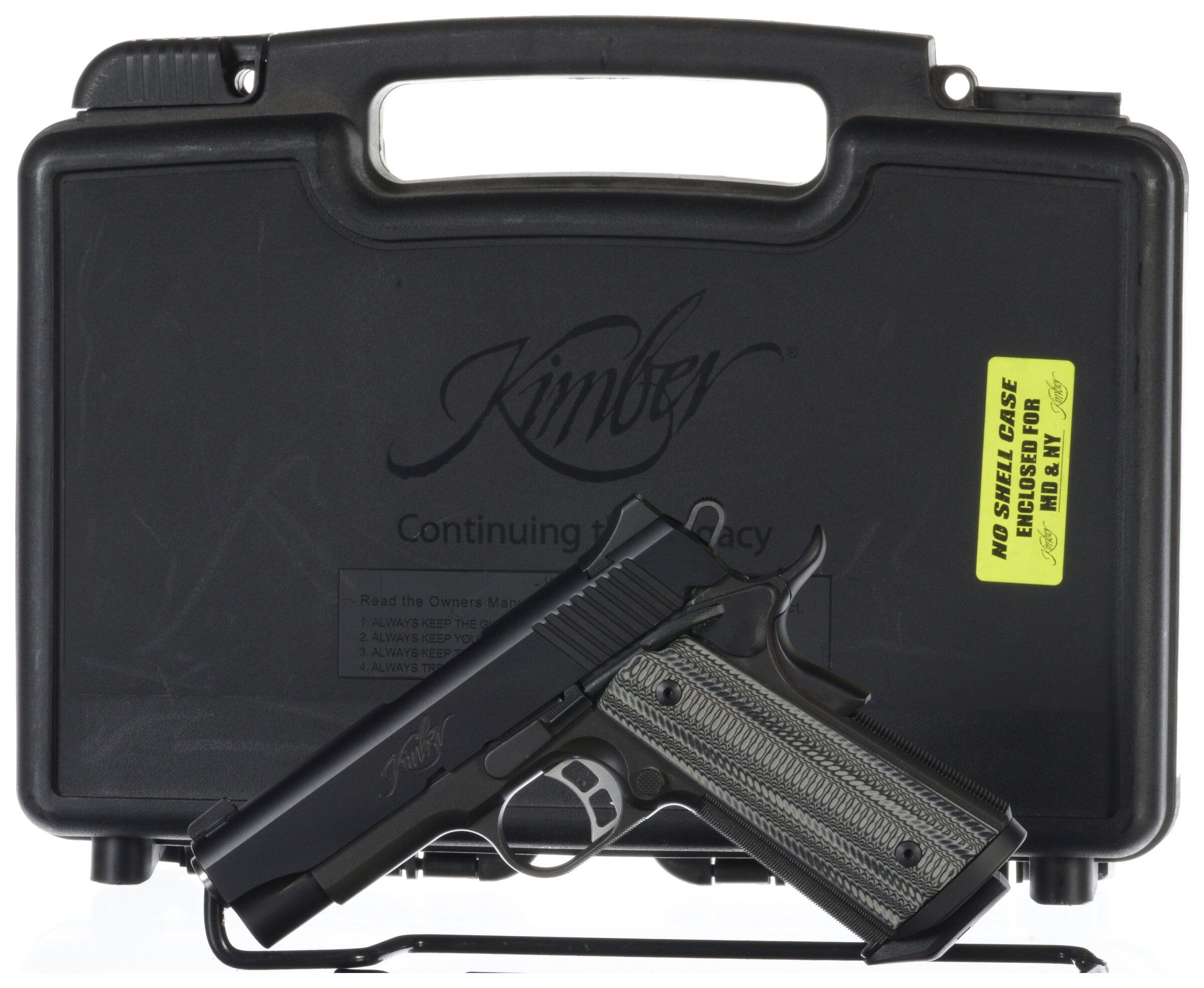 Kimber Tactical Pro Ii Semi Automatic Pistol With Case Rock Island