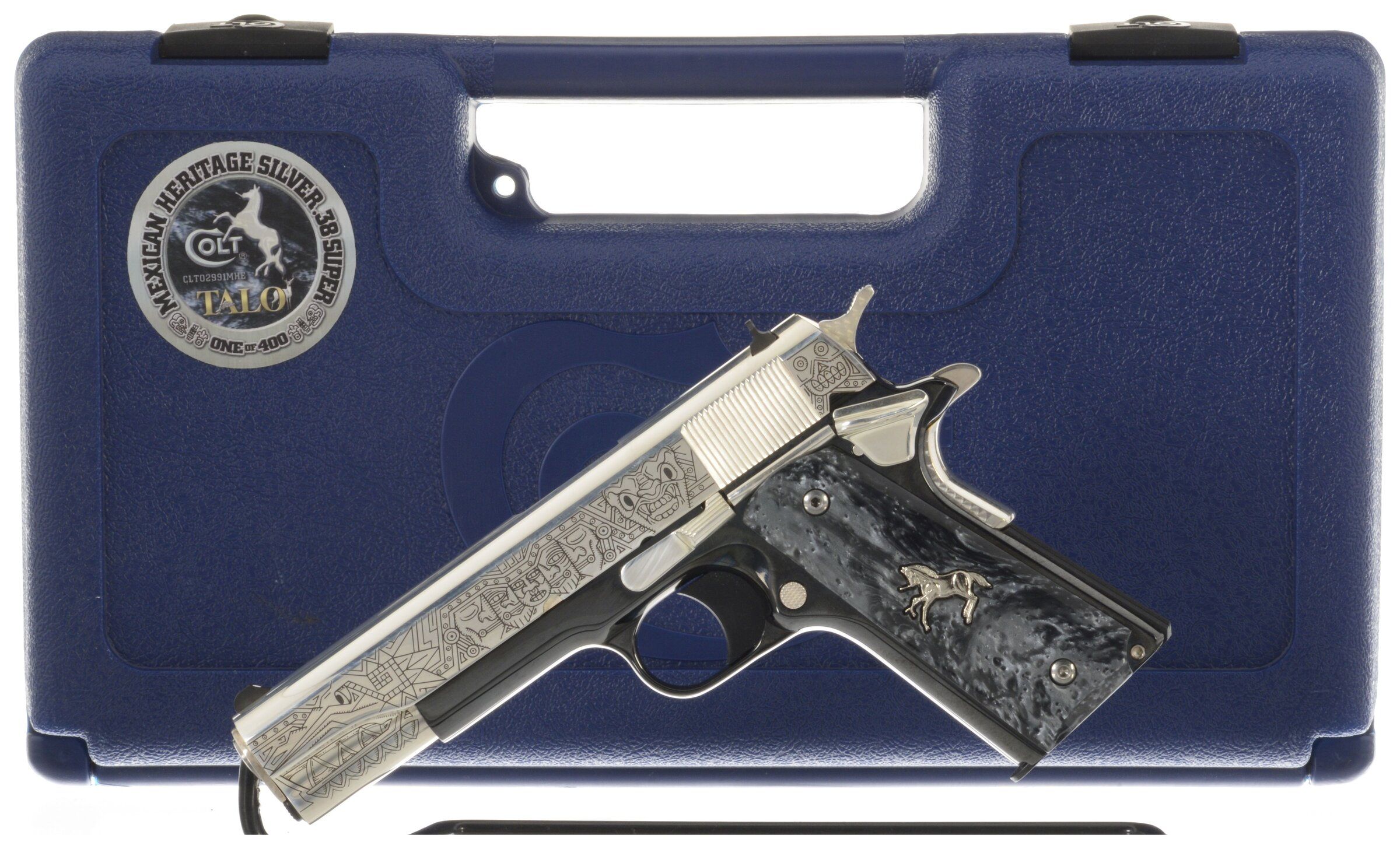 Colt/Talo Mexican Heritage Silver Edition .38 Super Pistol | Rock ...