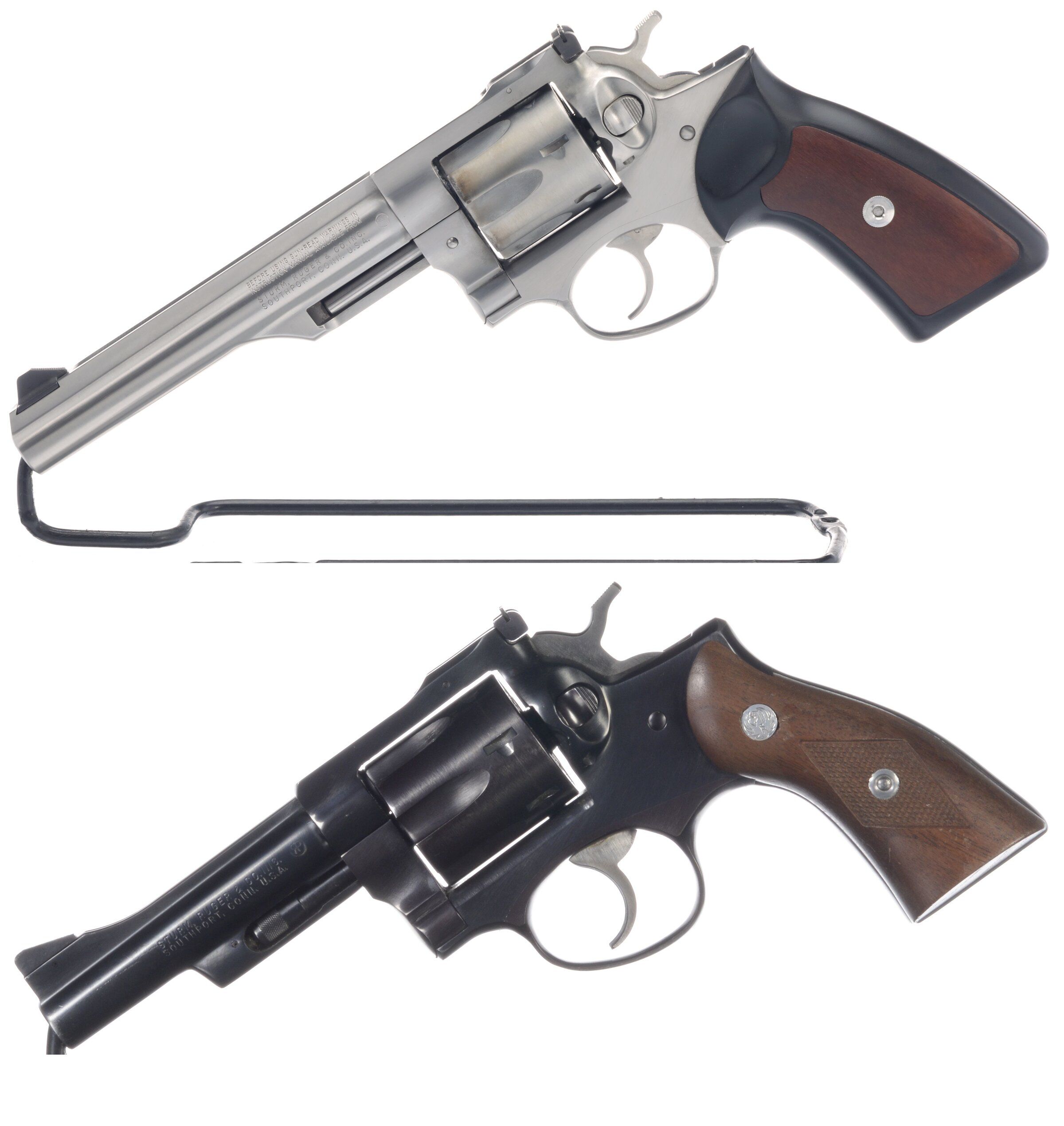 Two Ruger Double Action Revolvers | Rock Island Auction