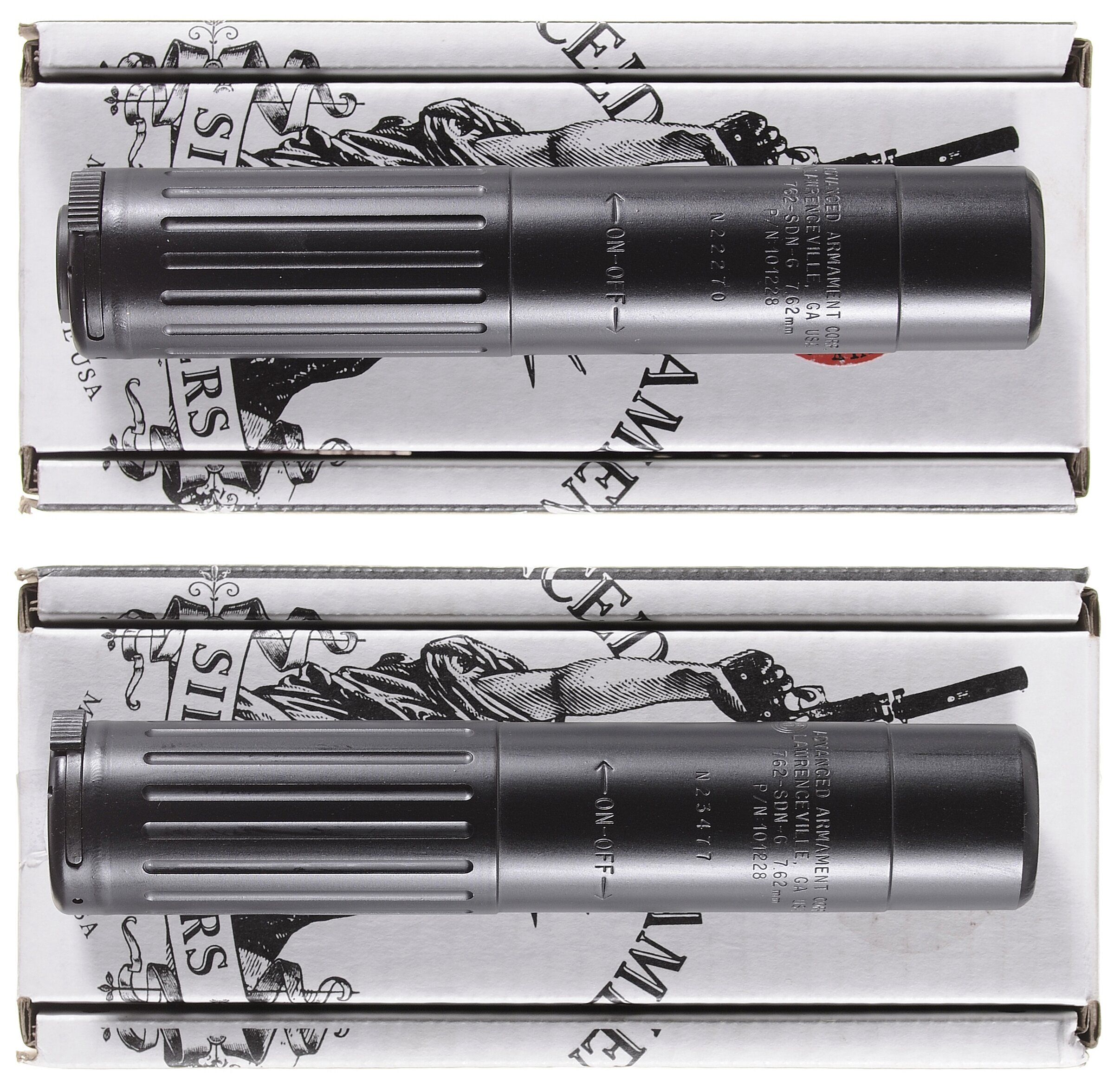 Two Advanced Armament Corp. 762-SDN-6 Class III/NFA Silencers | Rock ...