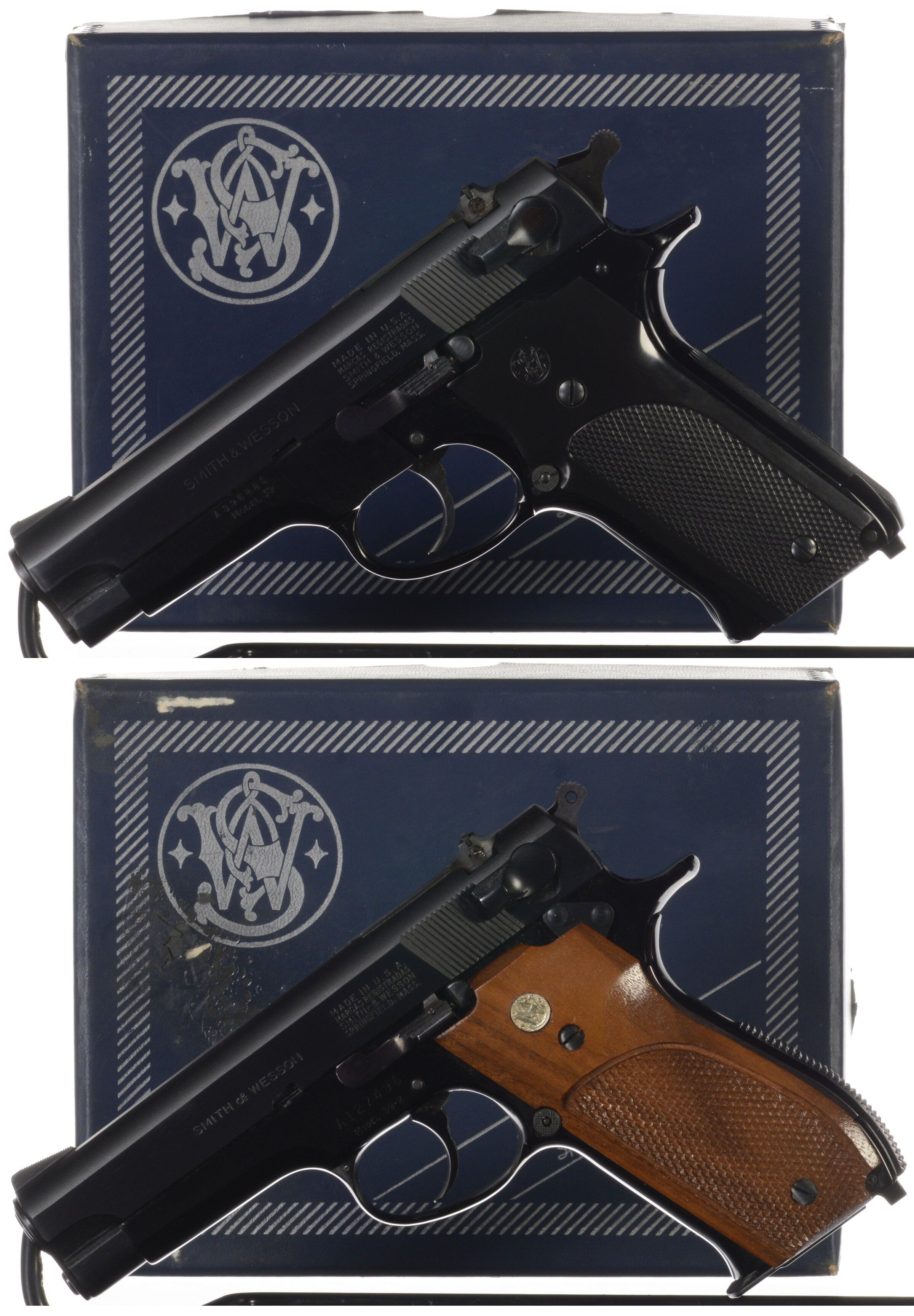 Two Smith & Wesson Semi-Automatic Pistols with Boxes | Rock Island Auction