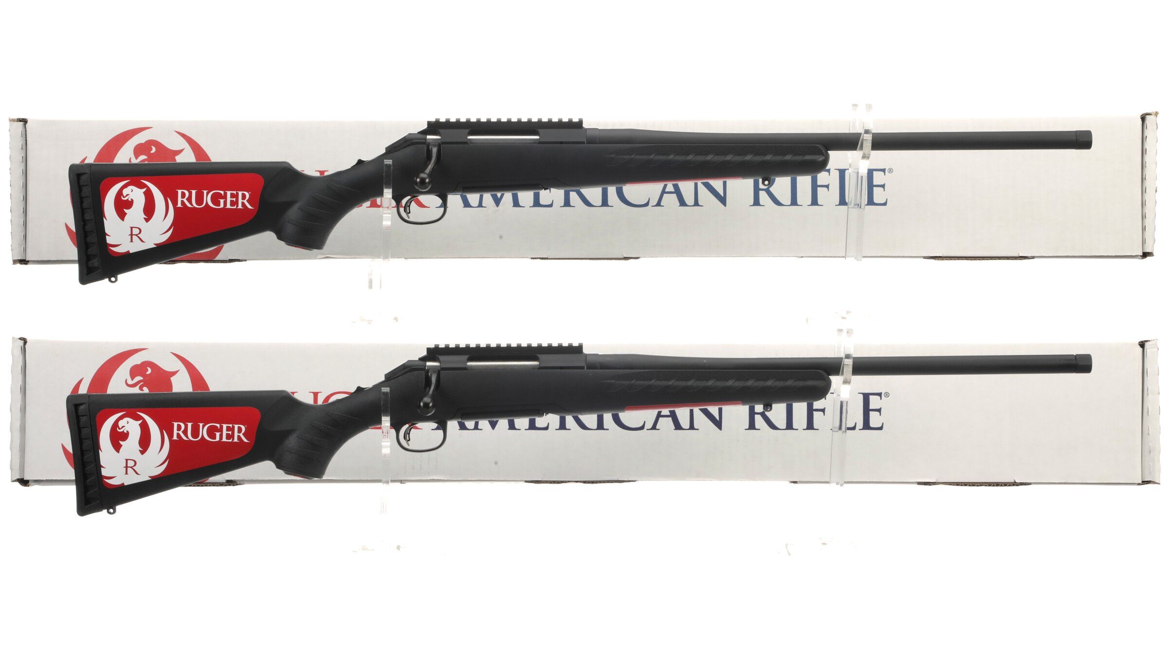 Two Ruger American Bolt Action Rifles with Boxes | Rock Island Auction