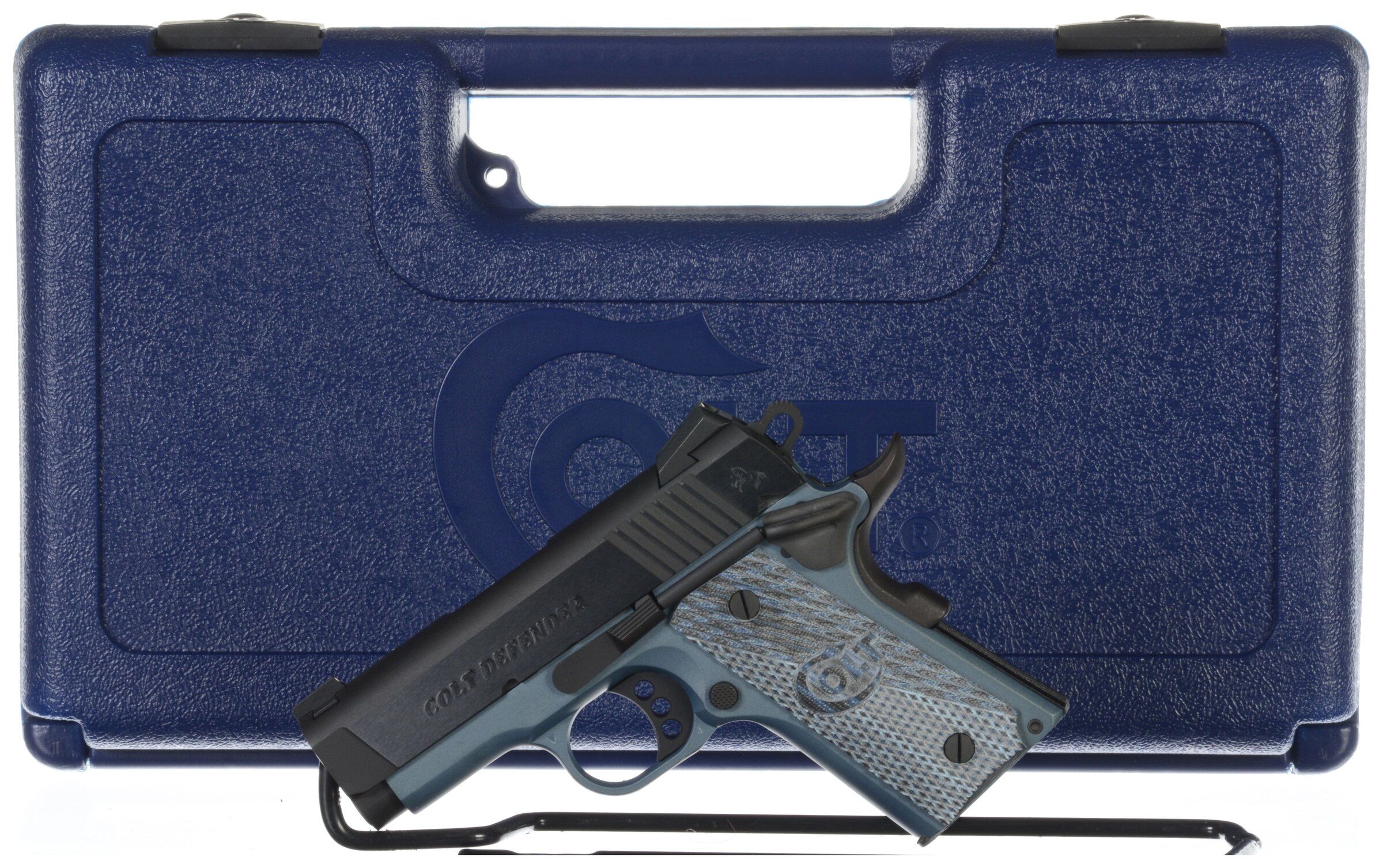 Colt/Talo Blue Titanium Defender Lightweight Pistol with Case | Rock ...
