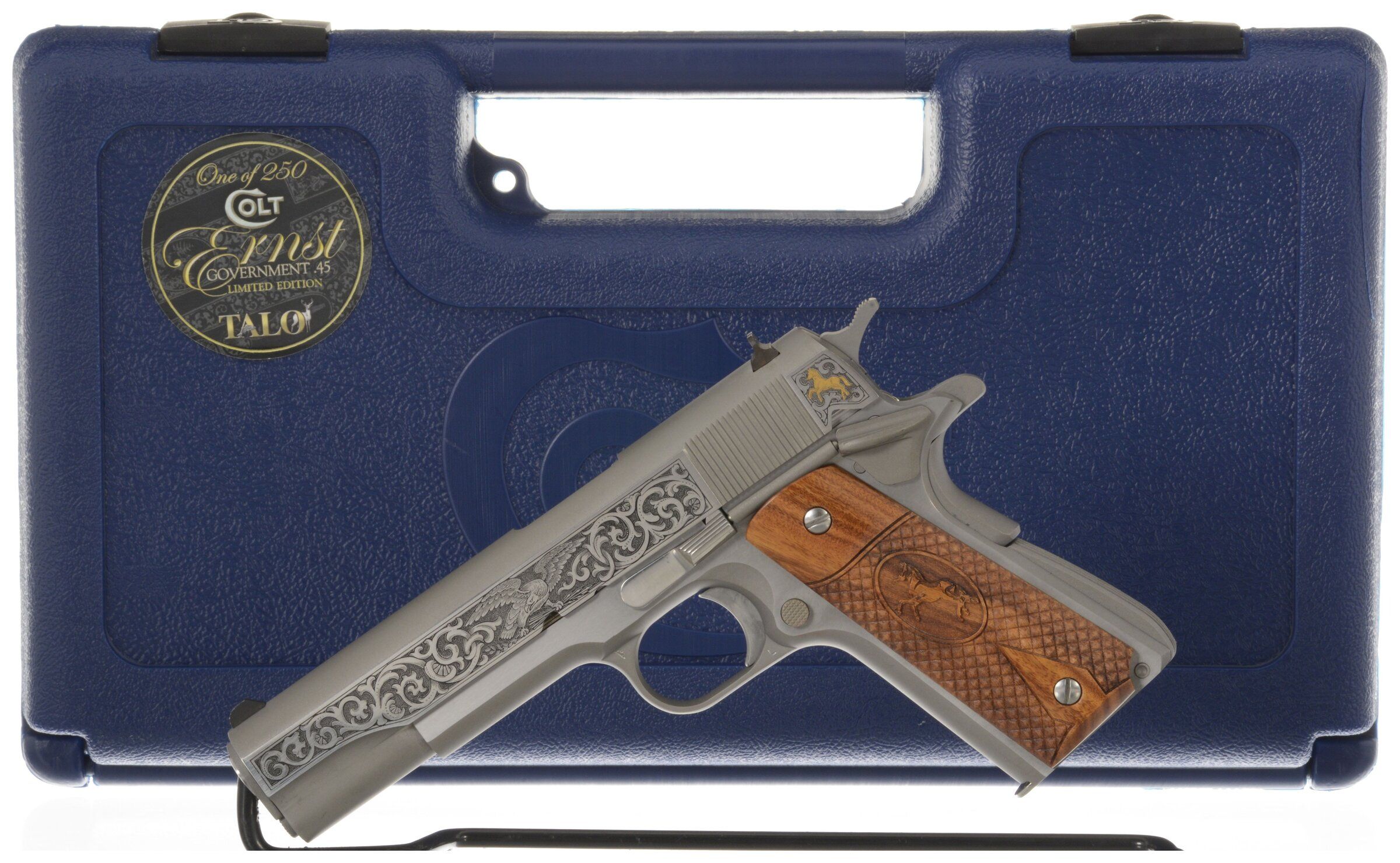 Colt/Talo Ernst Engraved Limited Edition Government Model Pistol | Rock ...