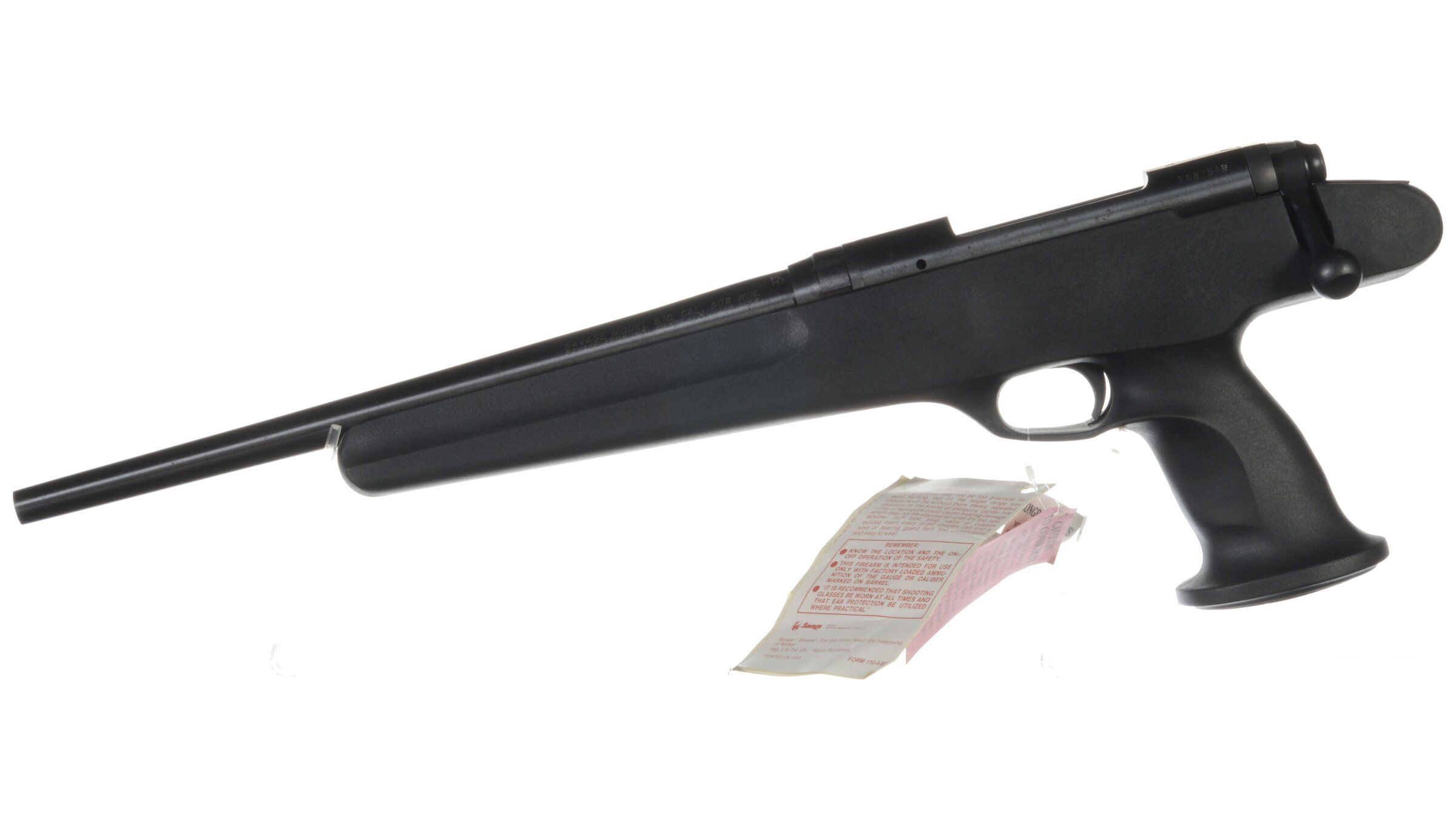 Savage Arms Model 510F Striker Bolt Action Pistol with Box | Rock ...