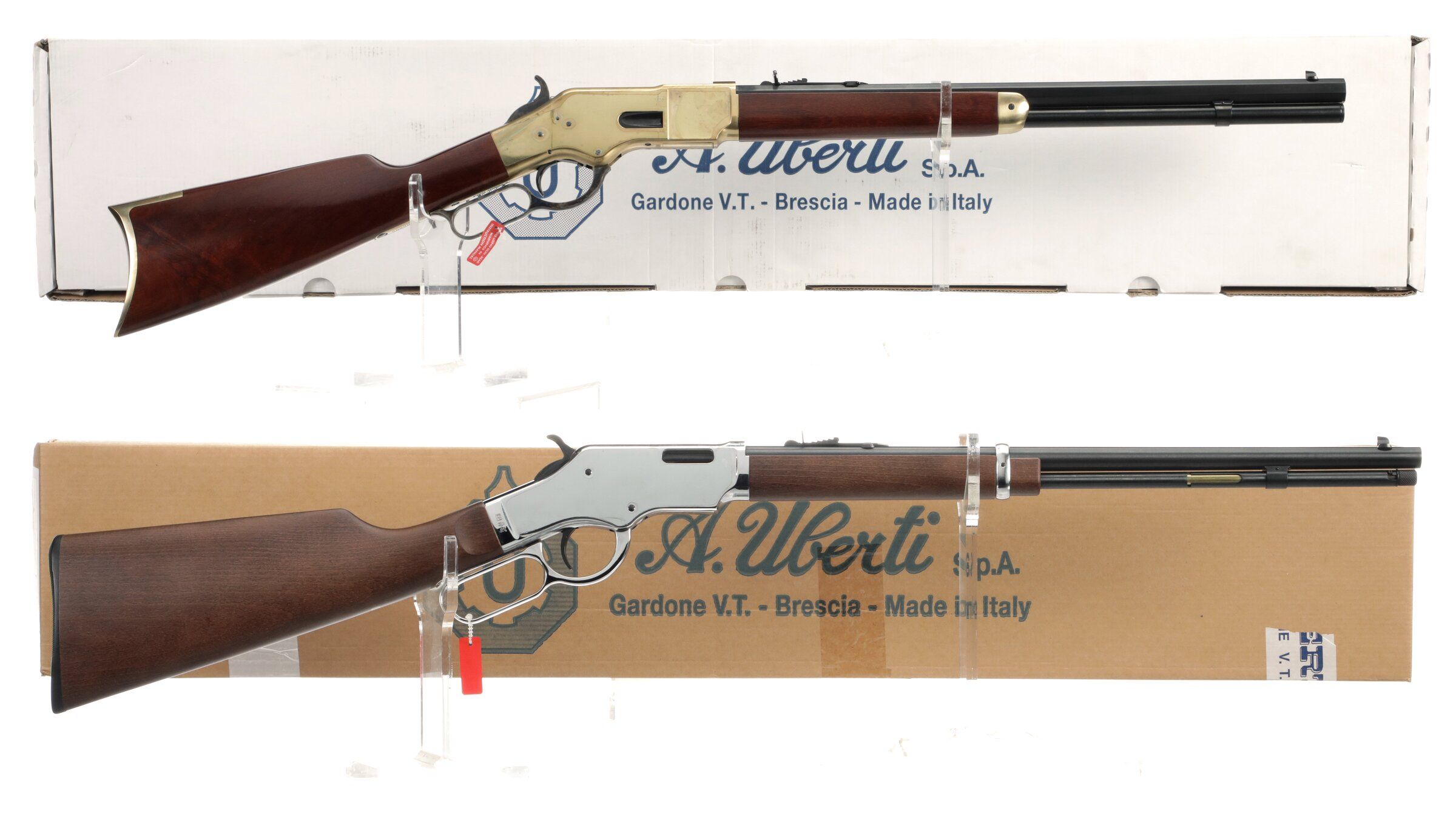 Two Uberti Lever Action Rifles with Boxes | Rock Island Auction