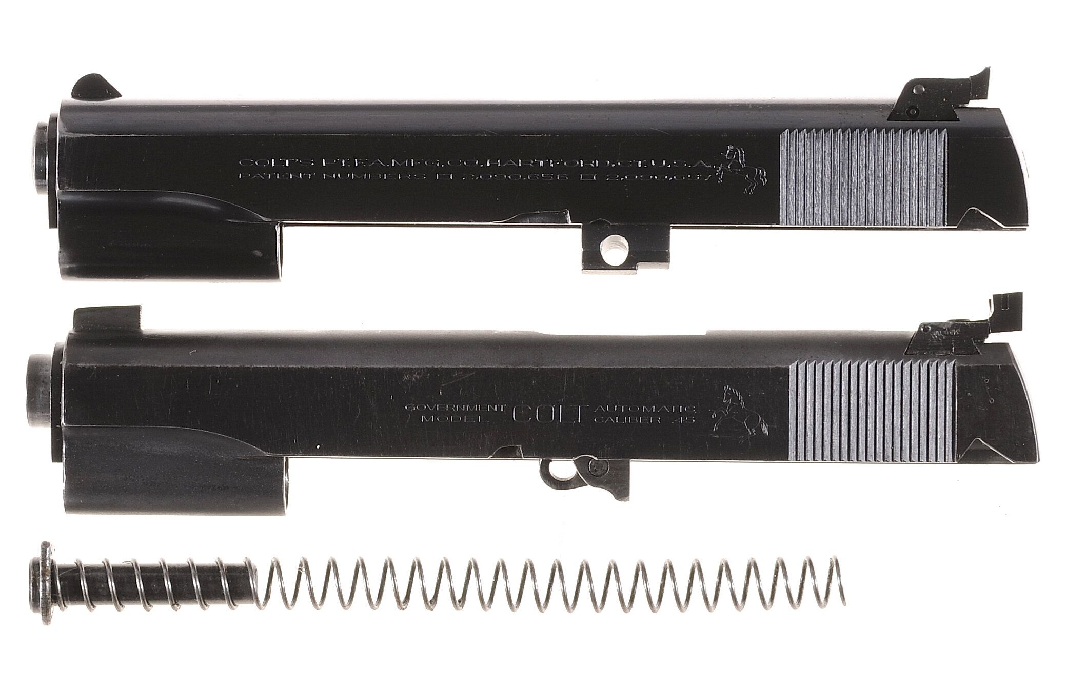 Two Colt Pistol Slide Assemblies | Rock Island Auction