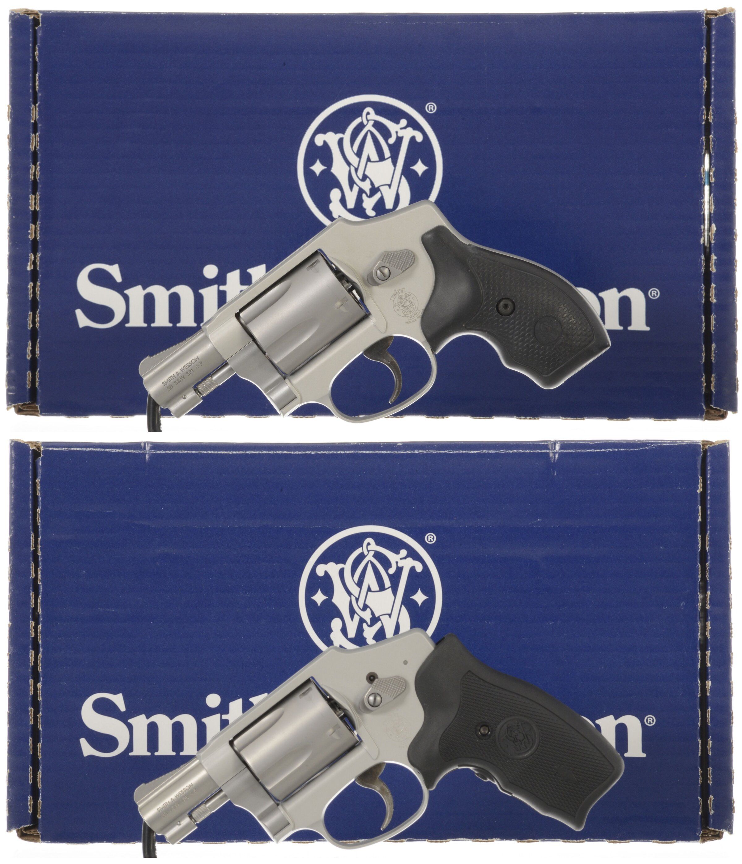 Two Smith & Wesson Model 642 Double Action Revolvers with Boxes | Rock ...