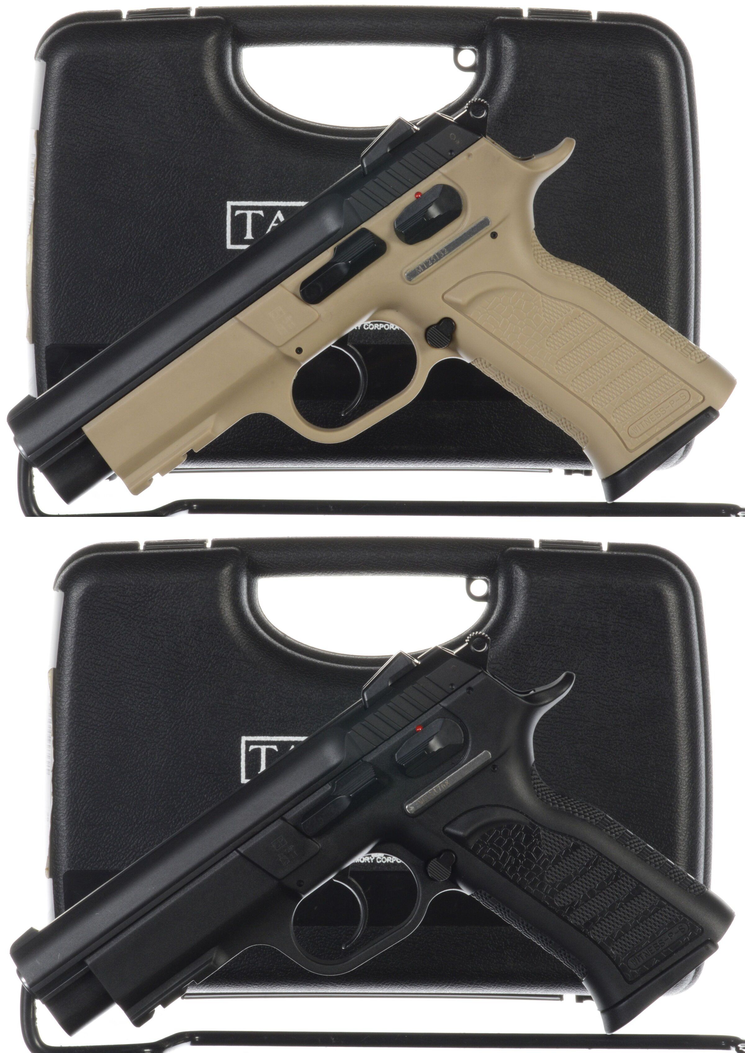 Two Tanfoglio Witness-P-S Semi-Automatic Pistols with Cases | Rock ...