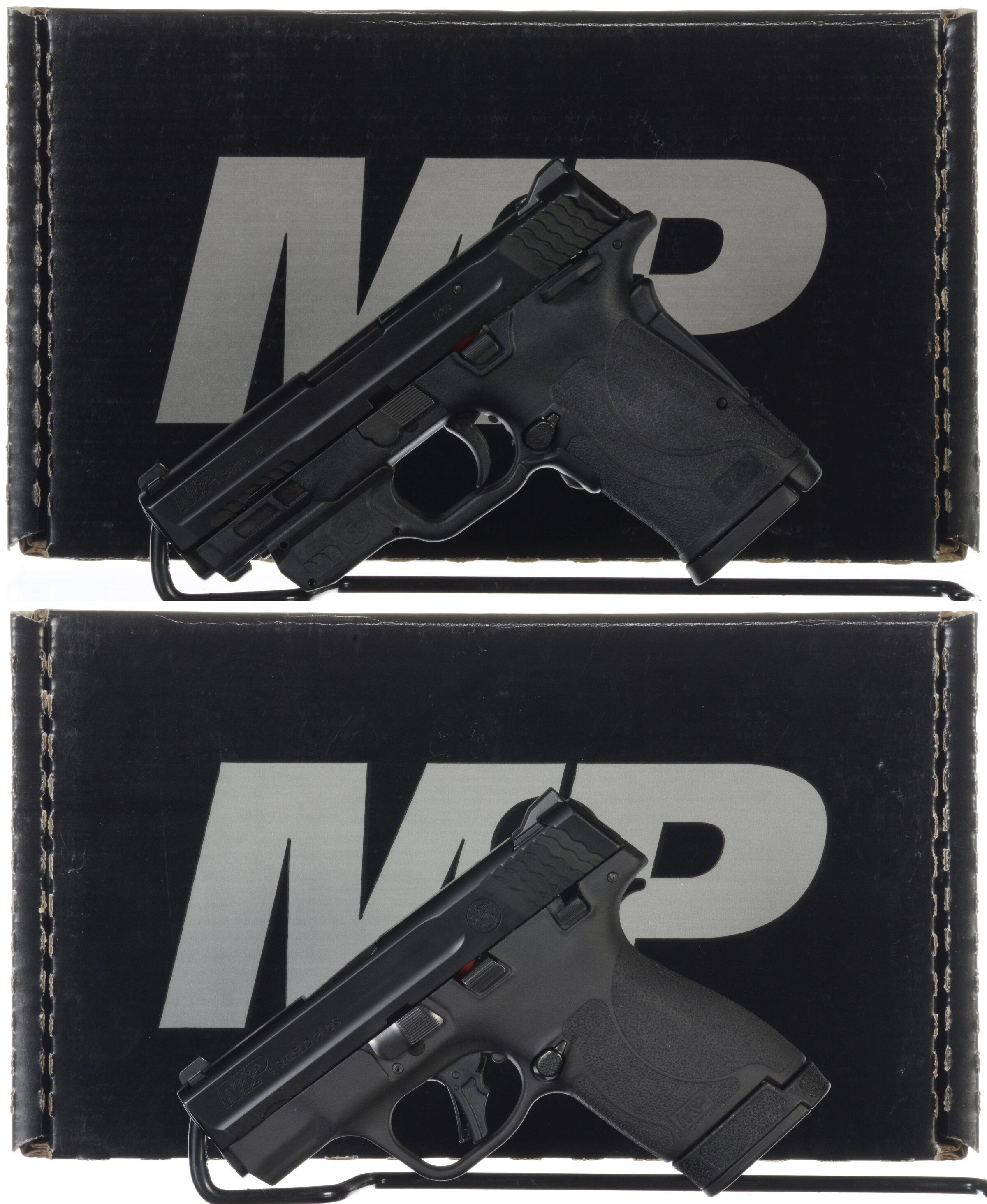 Two Smith & Wesson M&P9 Shield Semi-Automatic Pistols with Boxes | Rock ...