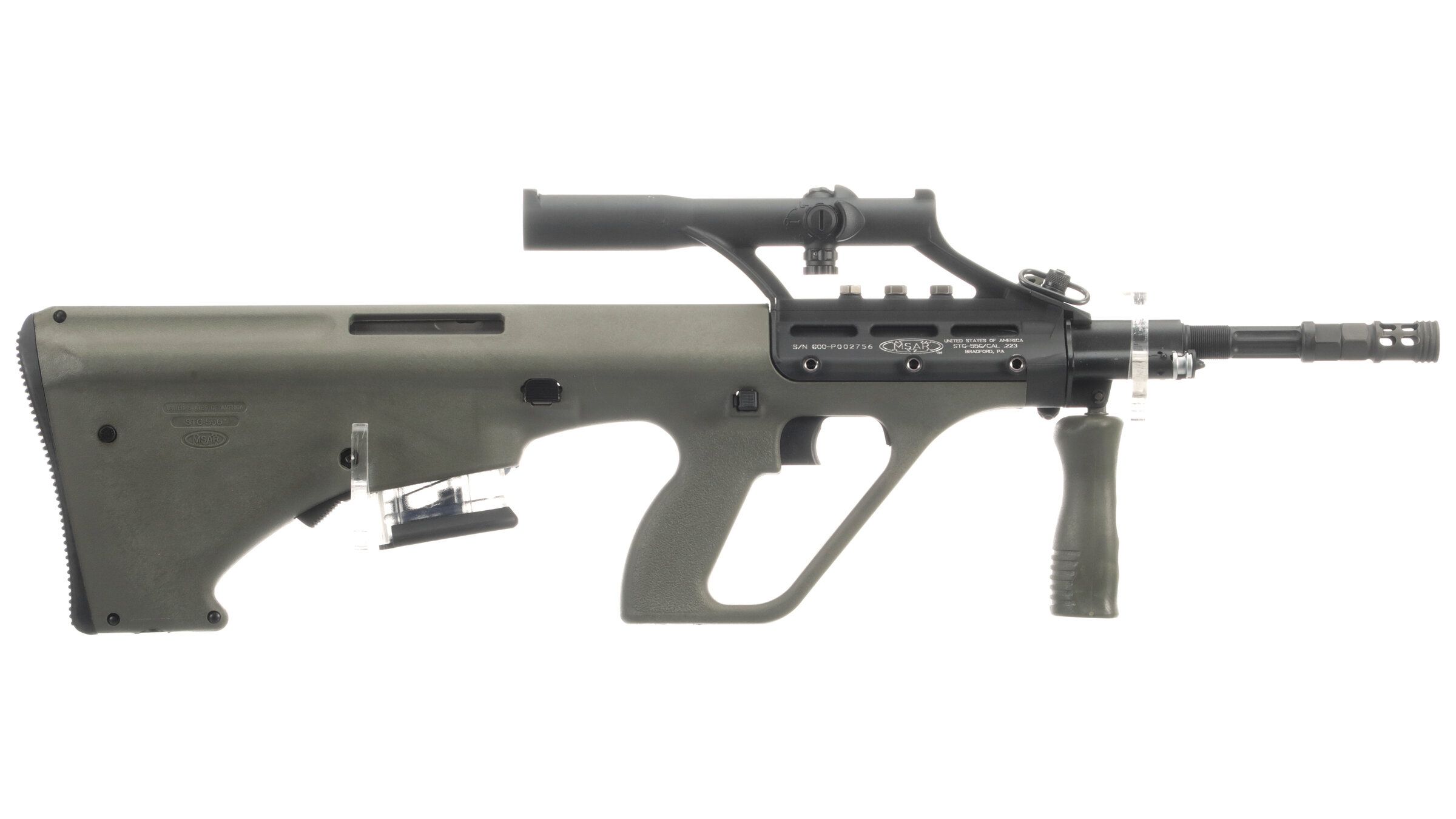 MSAR STG-556 Semi-Automatic Bullpup Rifle with Scope | Rock Island Auction
