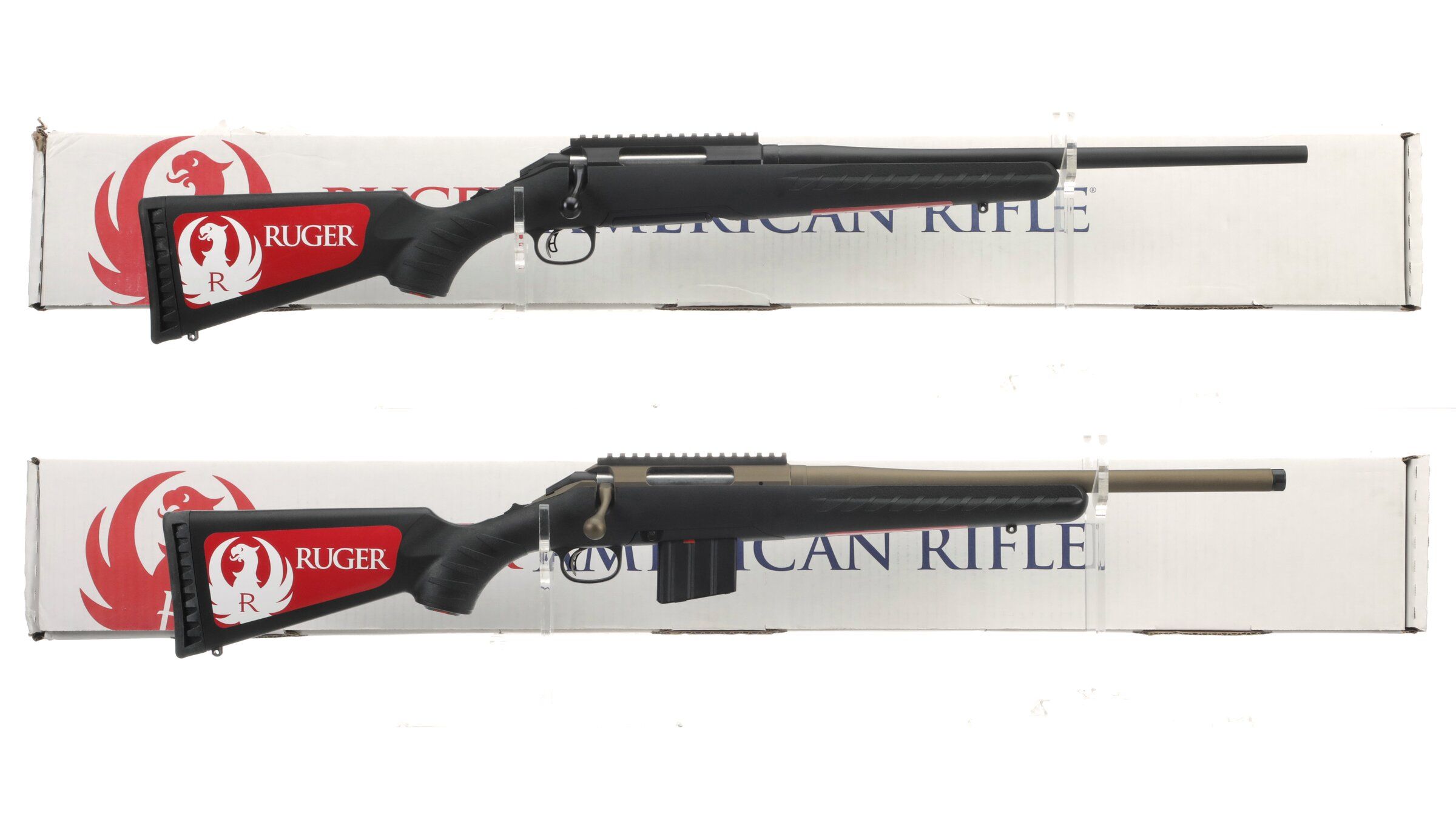 Two Ruger American Bolt Action Rifles with Boxes | Rock Island Auction