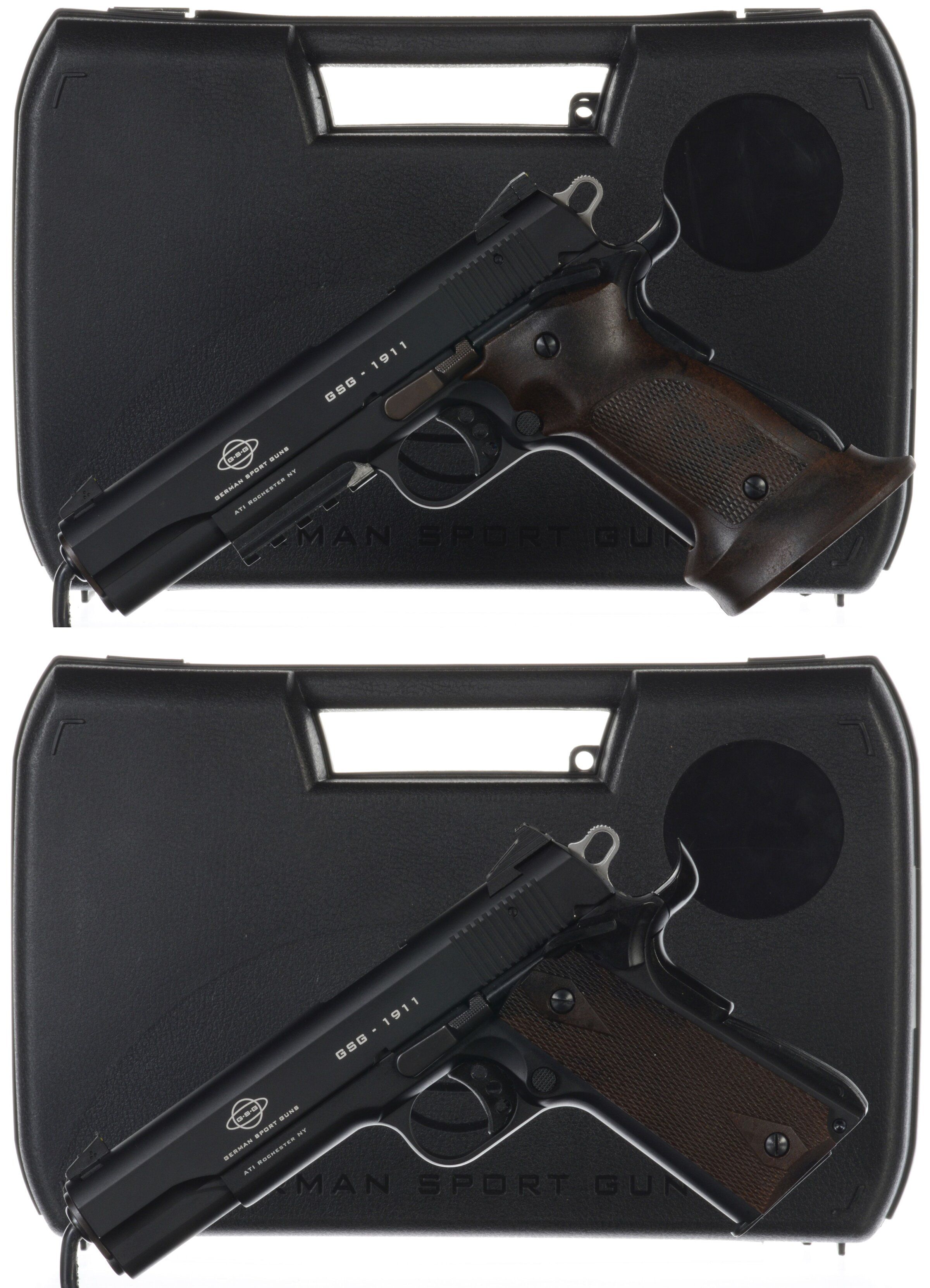 Two German Sports Guns Model GSG-1911 Pistols with Cases | Rock Island ...