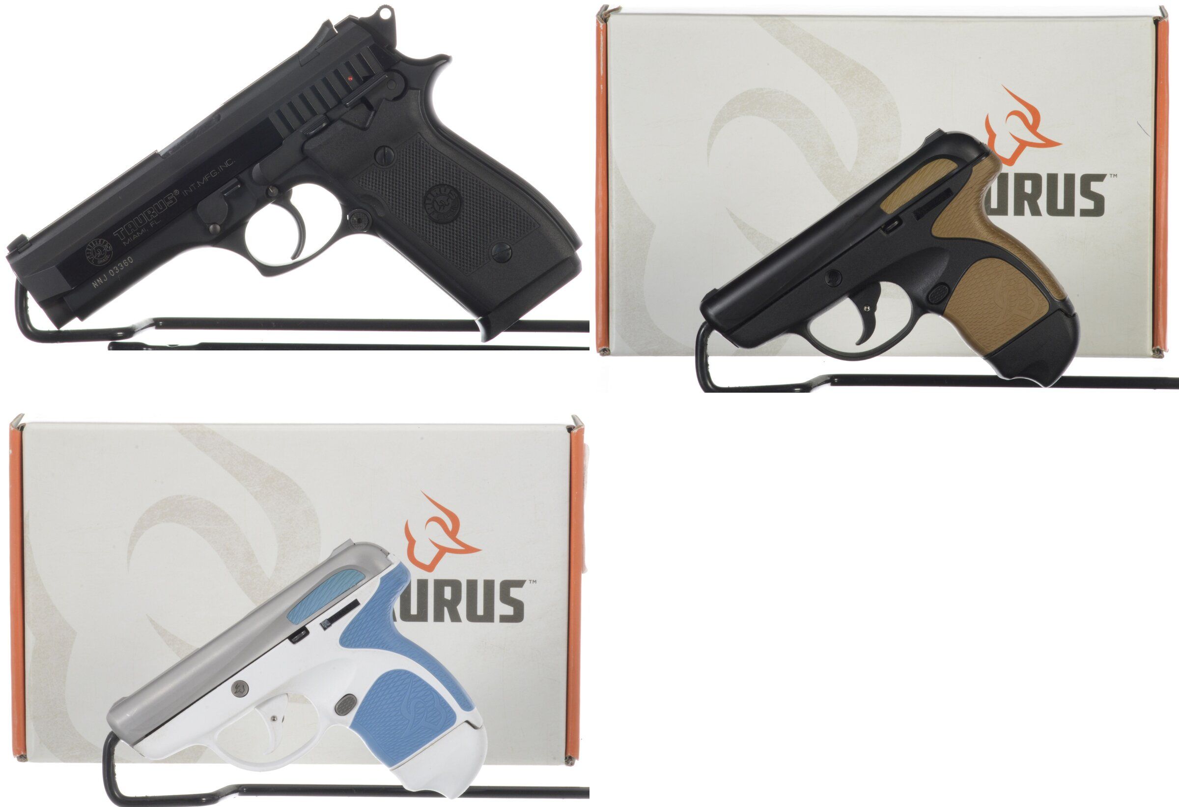 Three Taurus Semi-Automatic Pistols | Rock Island Auction